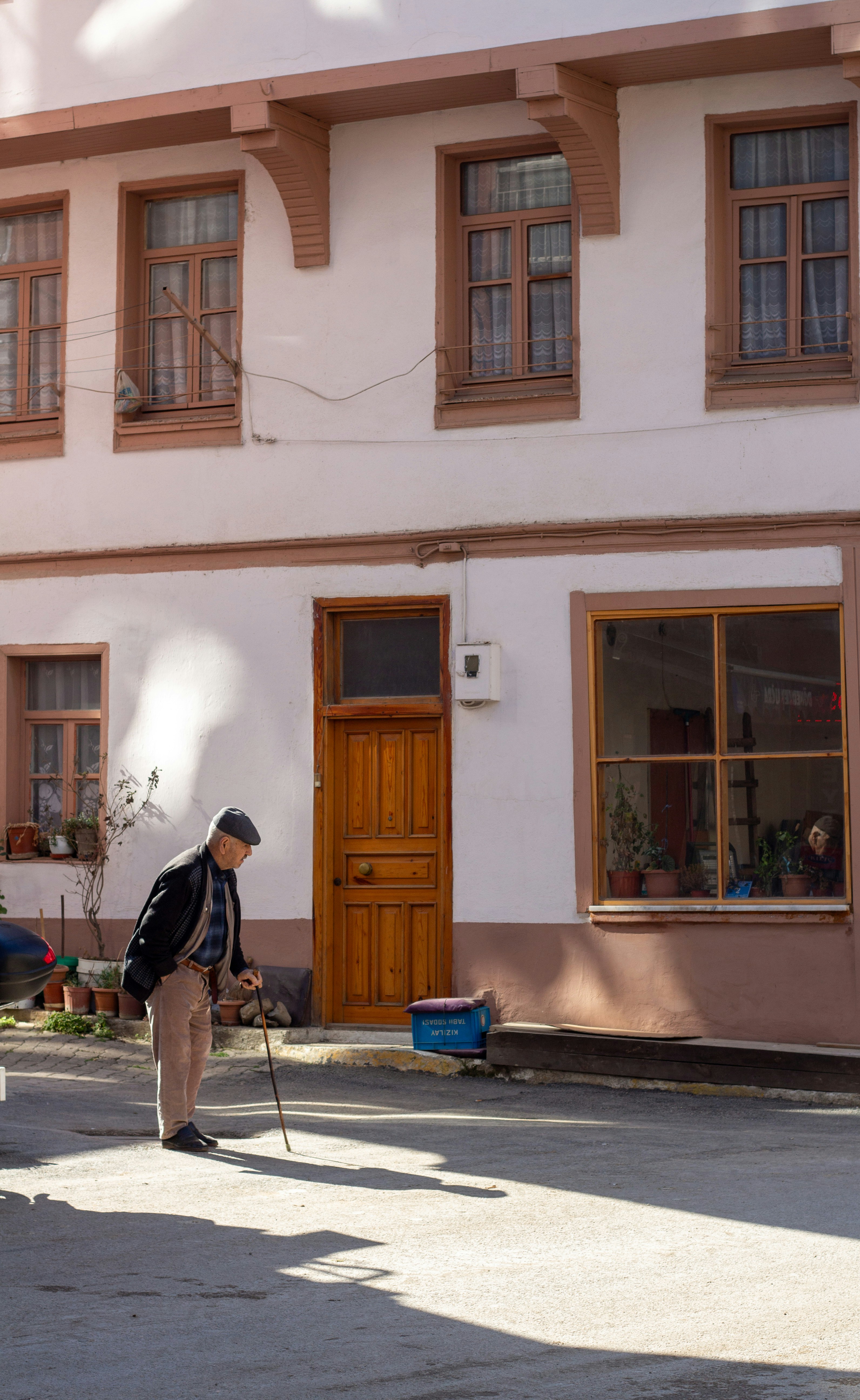 Old Gentleman on a Sunlit Street
