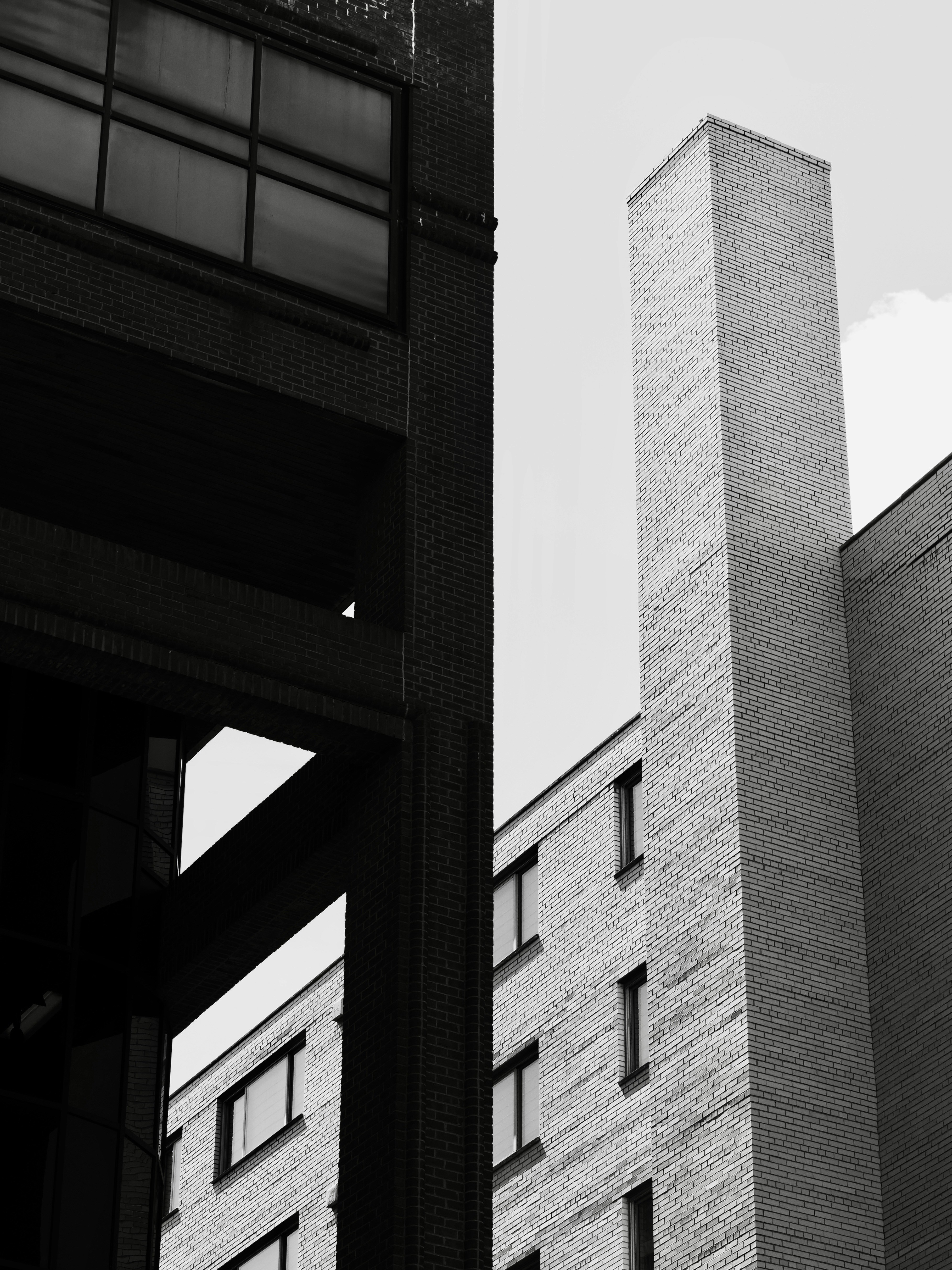 Chiseled Heights: A Play of Brick and Sky