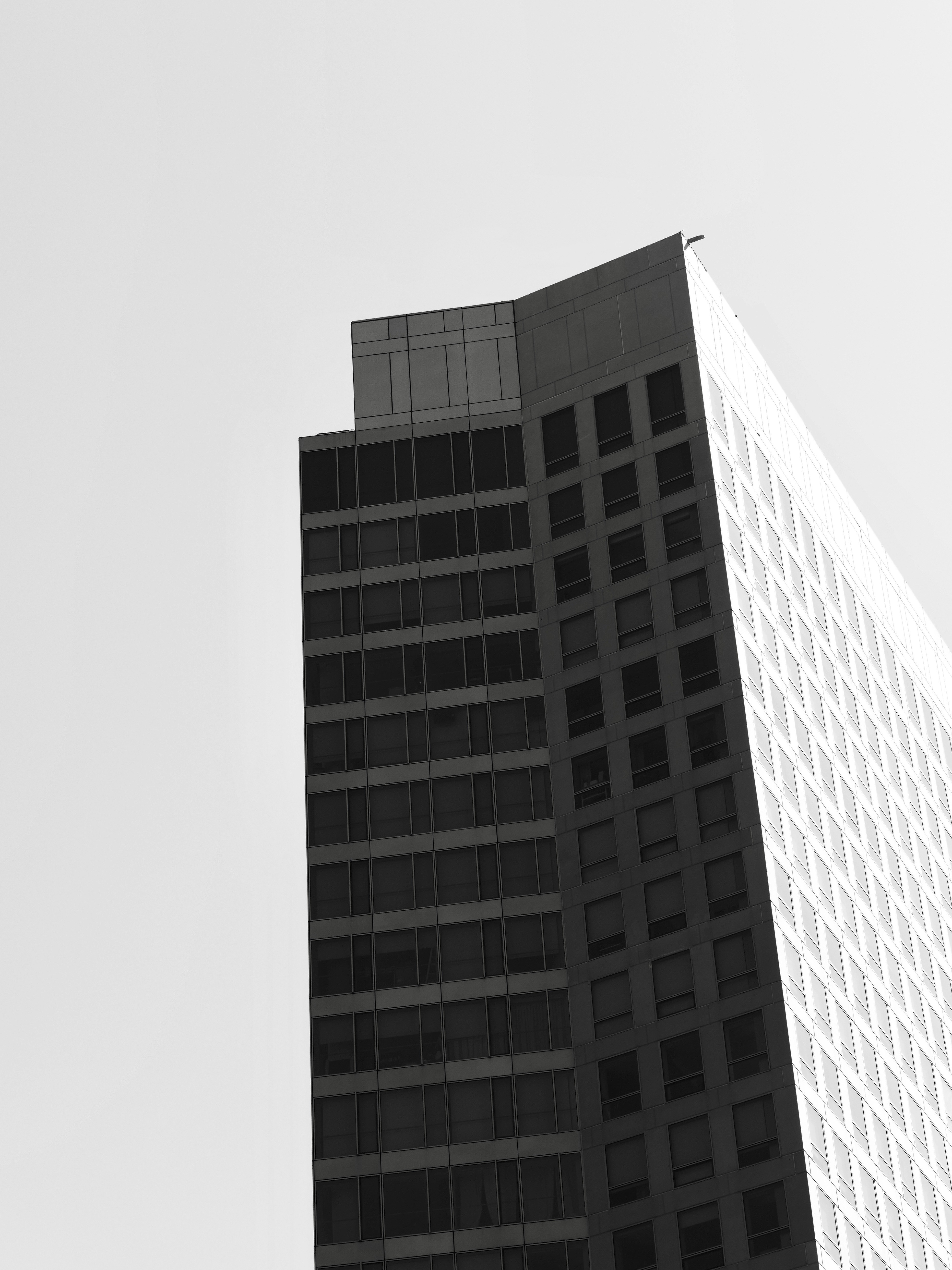 A tilted silhouette: the interlocked geometry of a modern tower