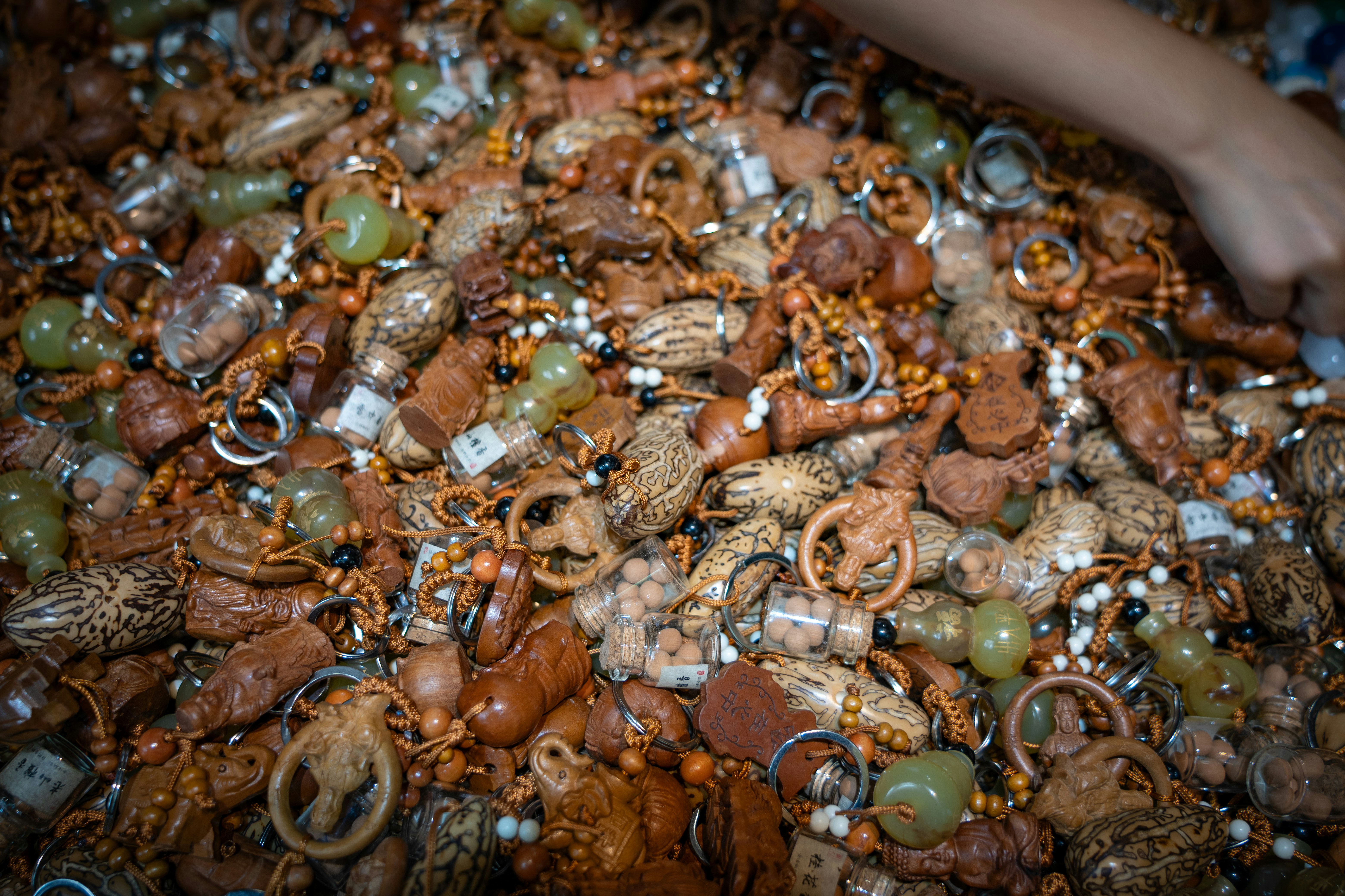Treasure of Trinkets: A Tangle of Beads, Rings, and Charms