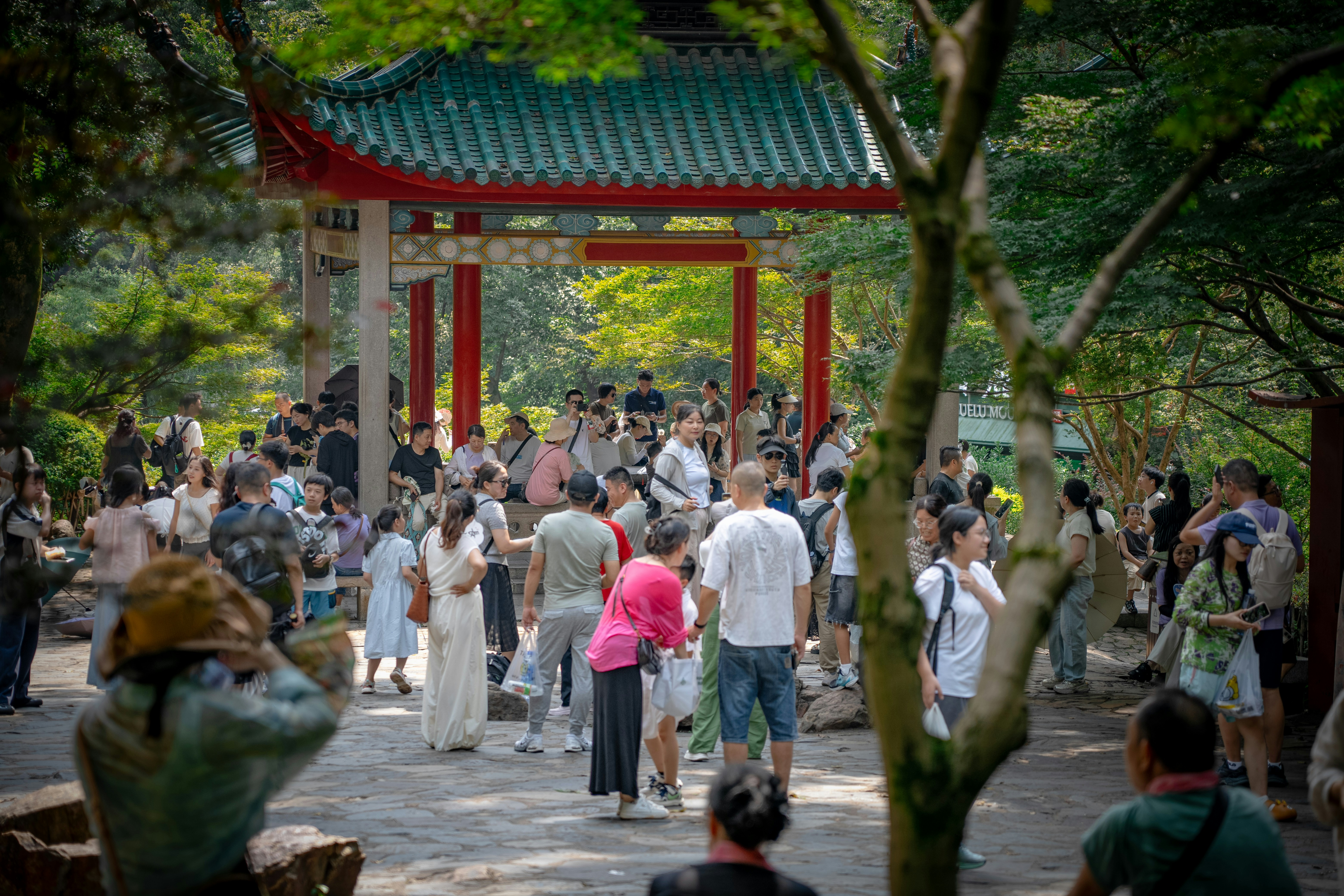 Crowd at the Temple Gate: Echoes of a Day in the Garden