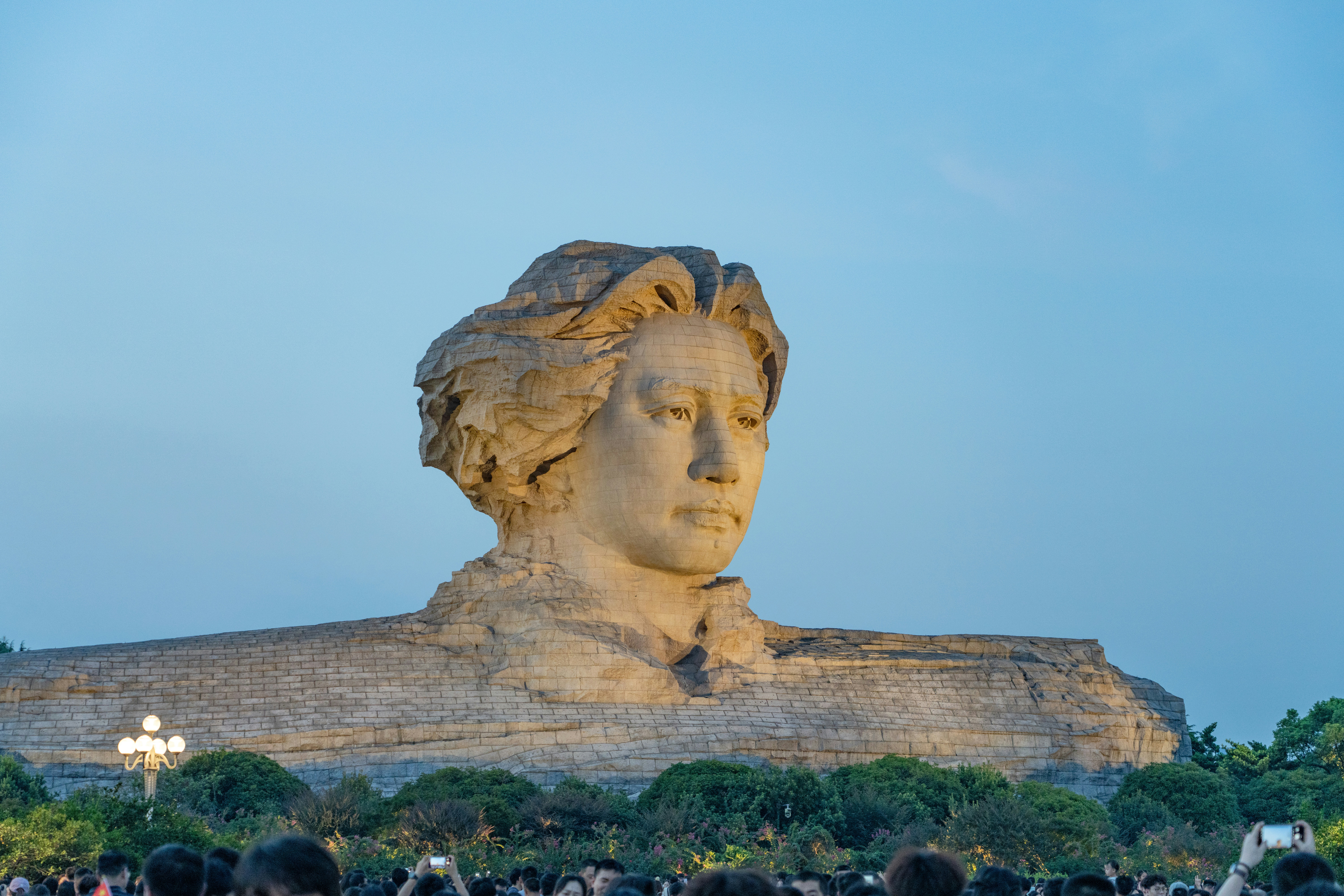 Stone Portrait Overlook: The Terracotta Head at Dawn