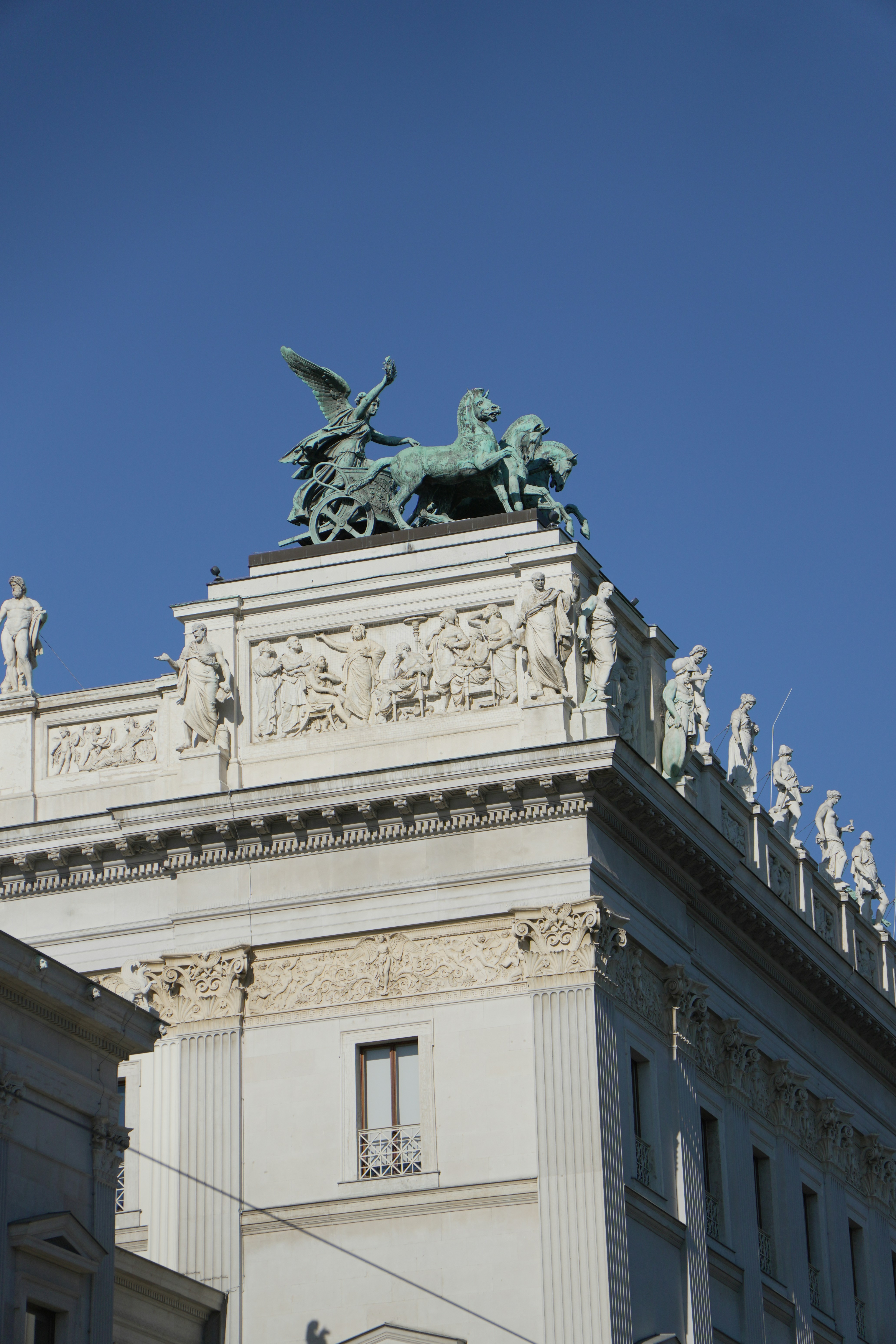 Winged Chariot Crowning the Marble Carriage