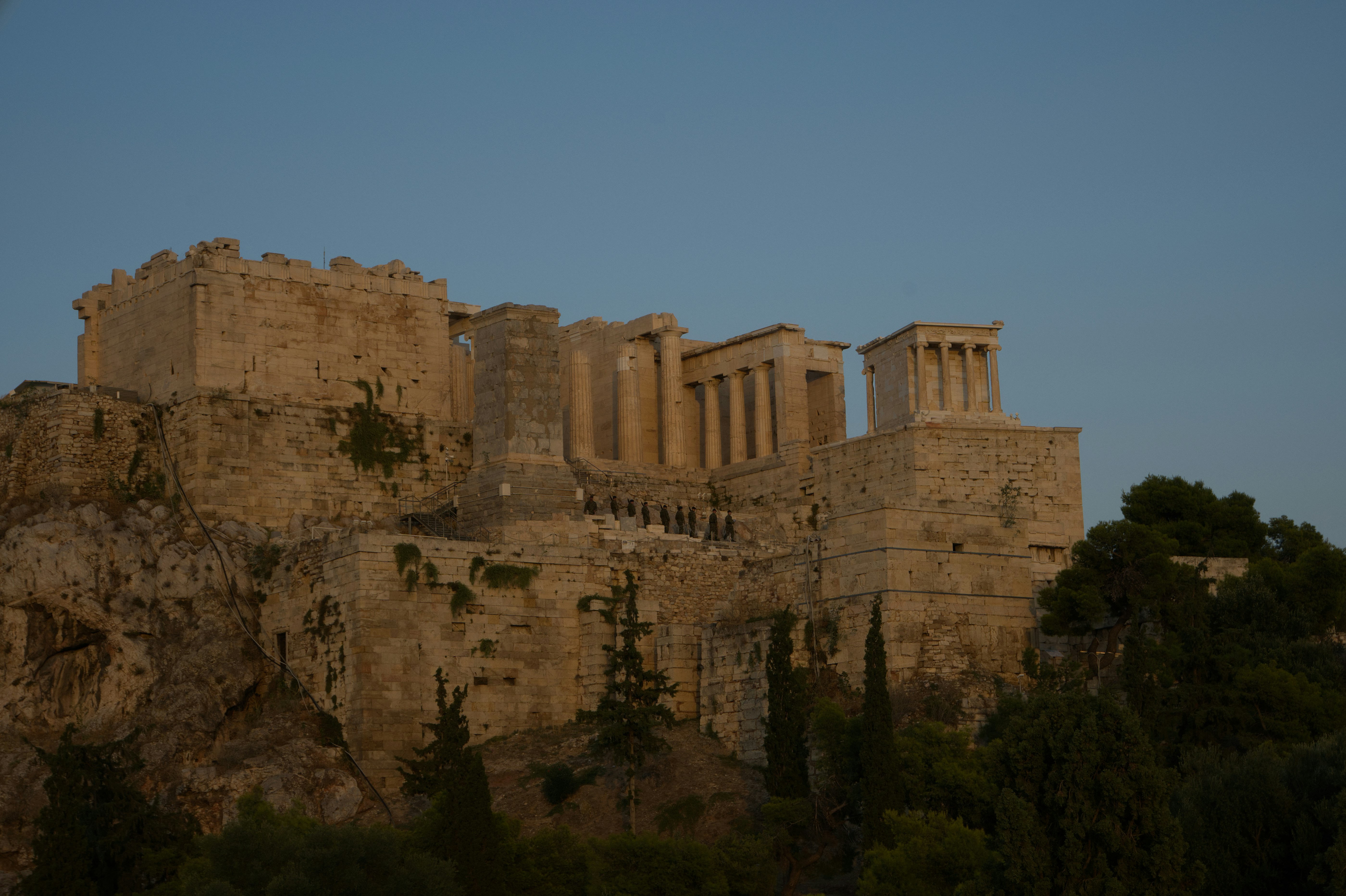 Ancient Acropolis on the Horizon: Sunlit Stones and Silent Fortifications