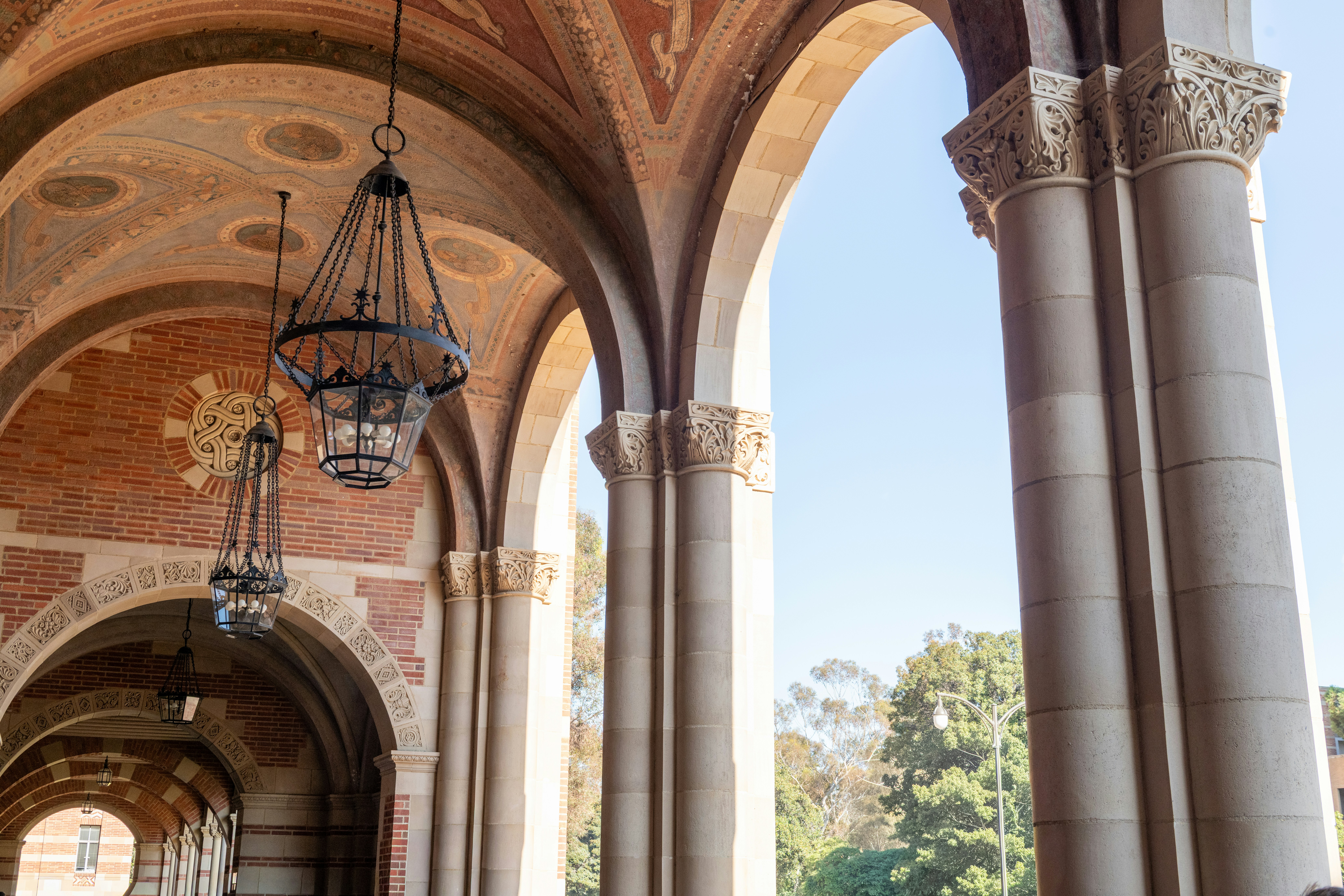 Archway Gallery: Lanterns, Brickwork and Columned Corbels