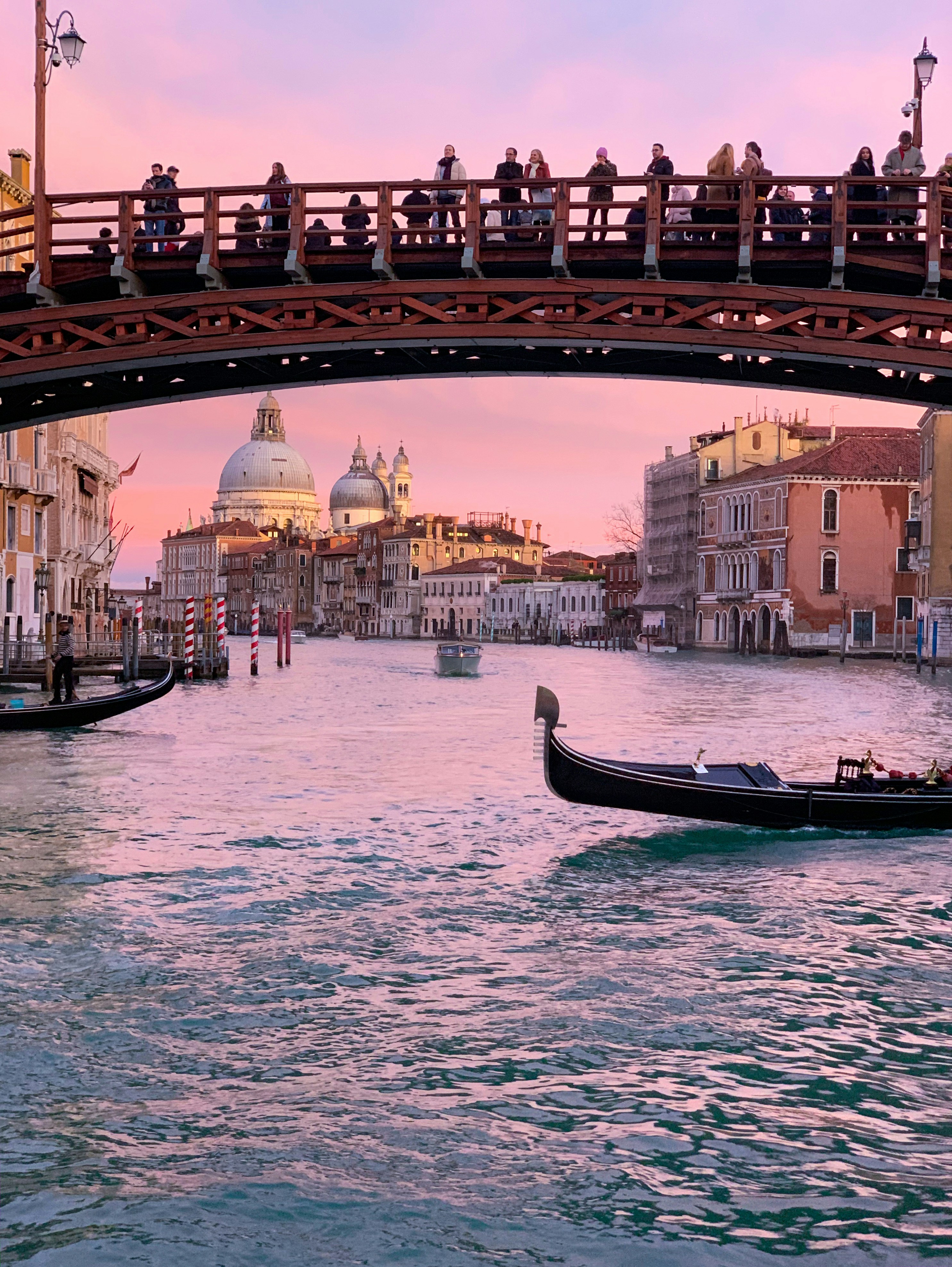 Footprints on the Arched Heart: Gondolas and Sunset Over Venice