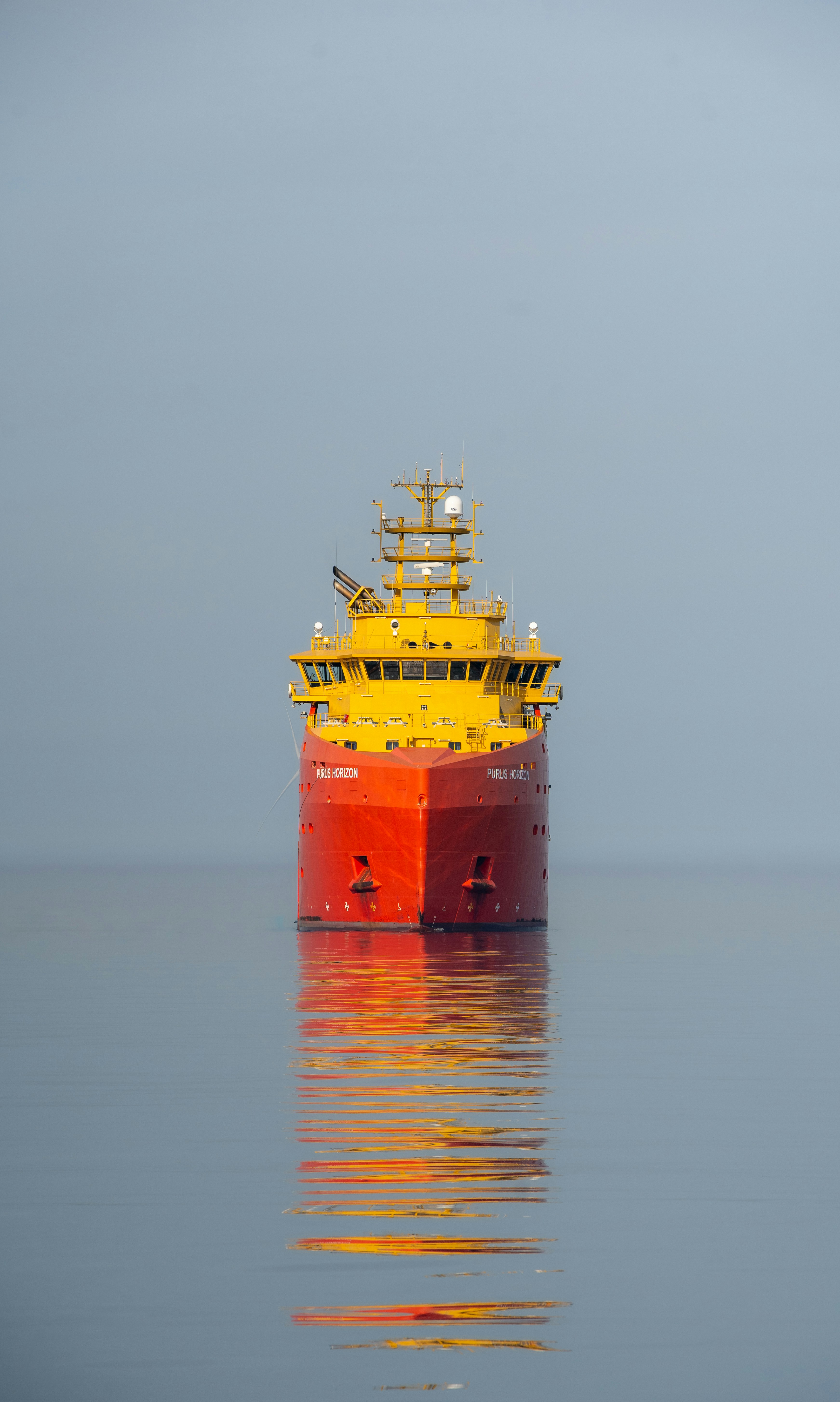 Red Beacon on Quiet Waters