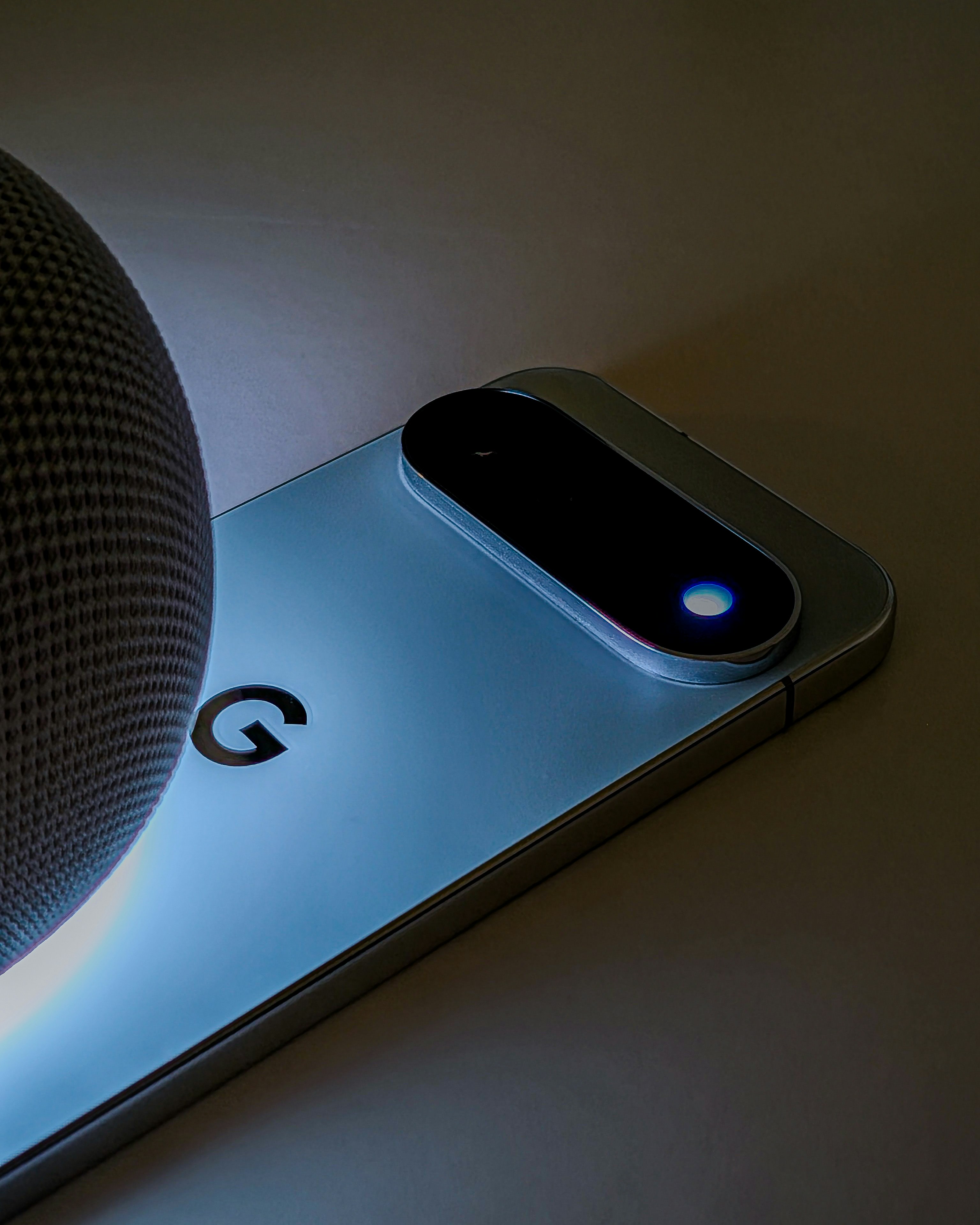 Backlit Halo: The Pixel 10 Pro XL by the Edge of a Quiet Desk