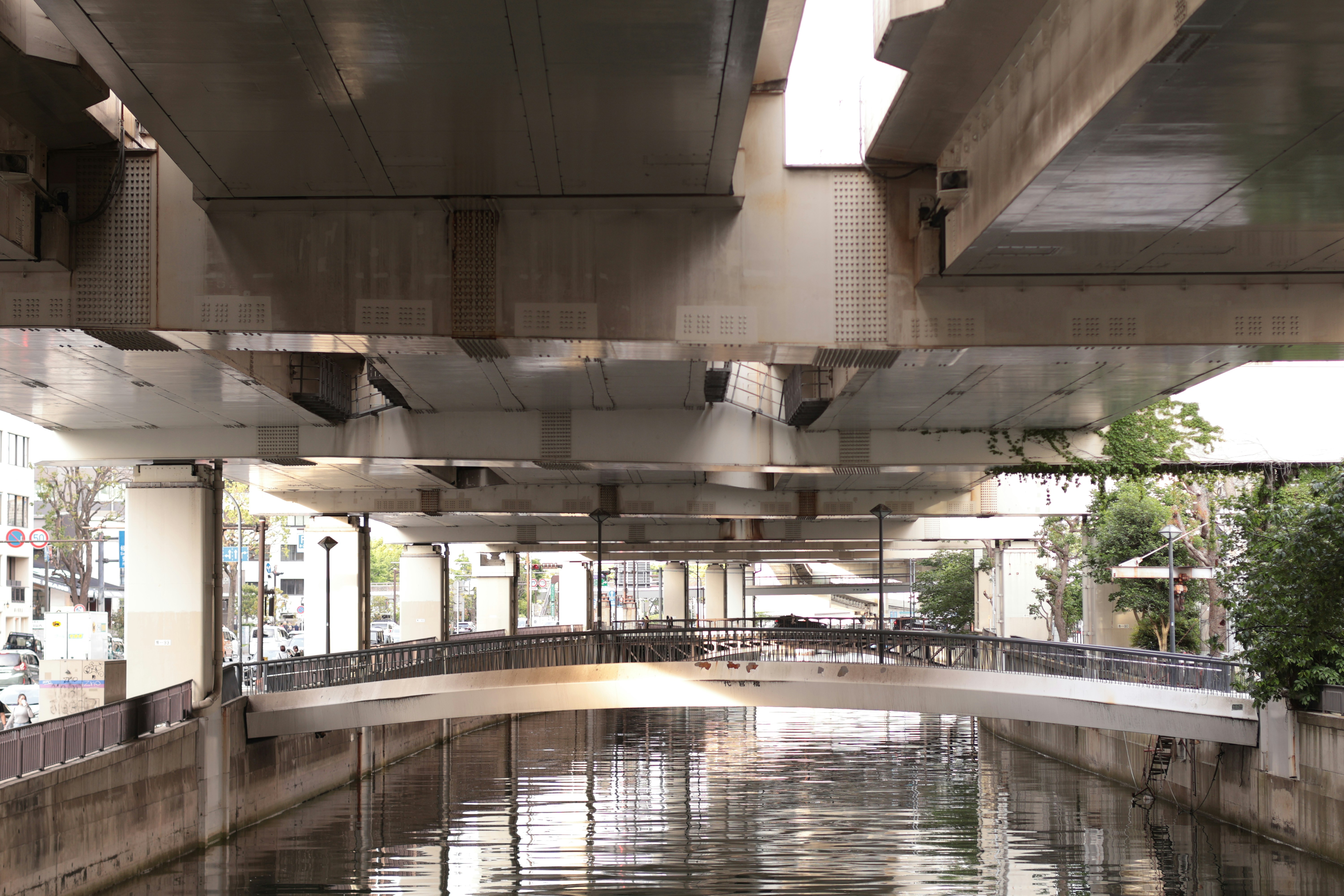 Under the Bridge: Reflections and Rails in a Quiet Canal Corridor
