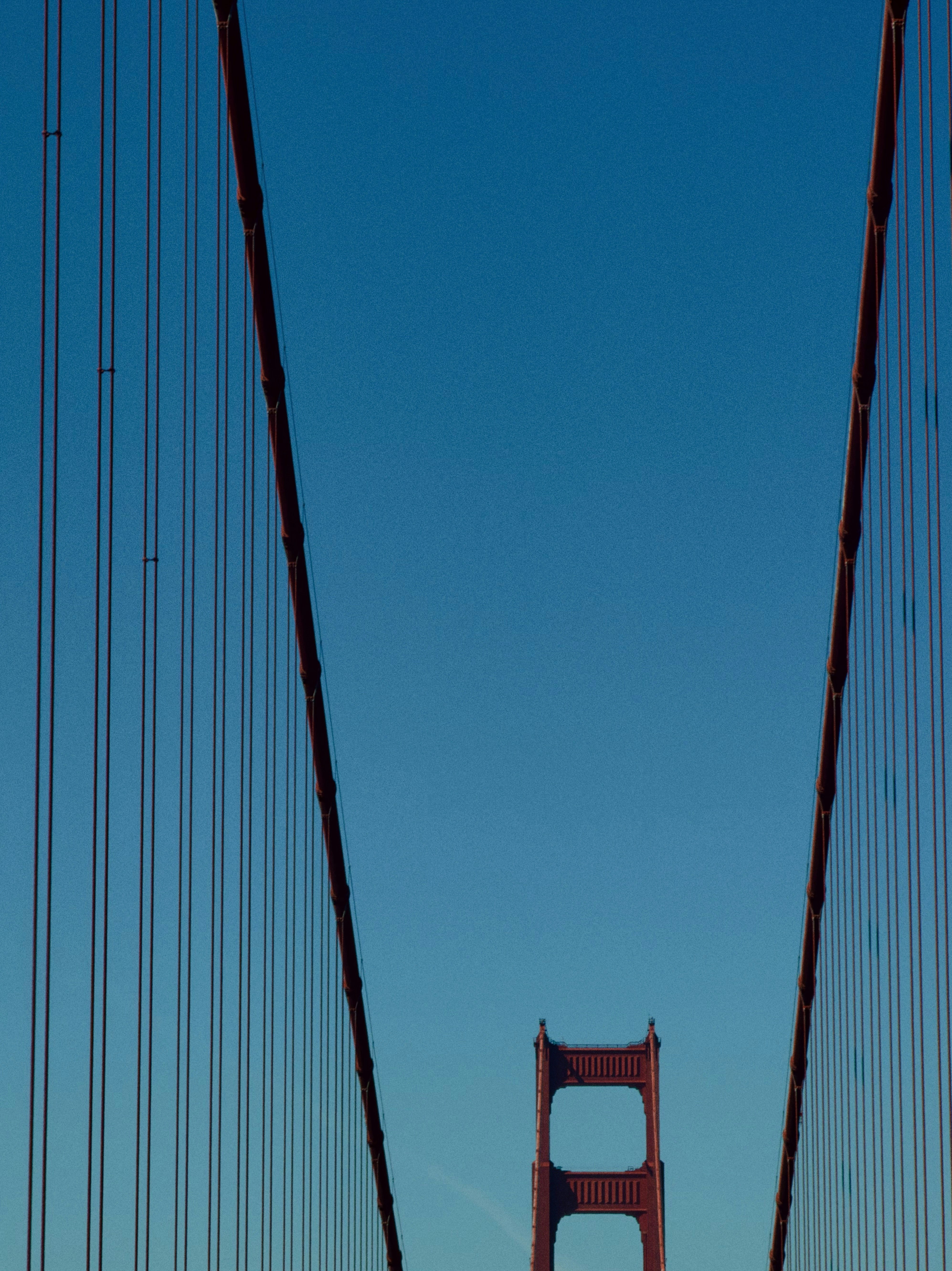 Vertical Arches: A Skyward View Through a Suspended Span