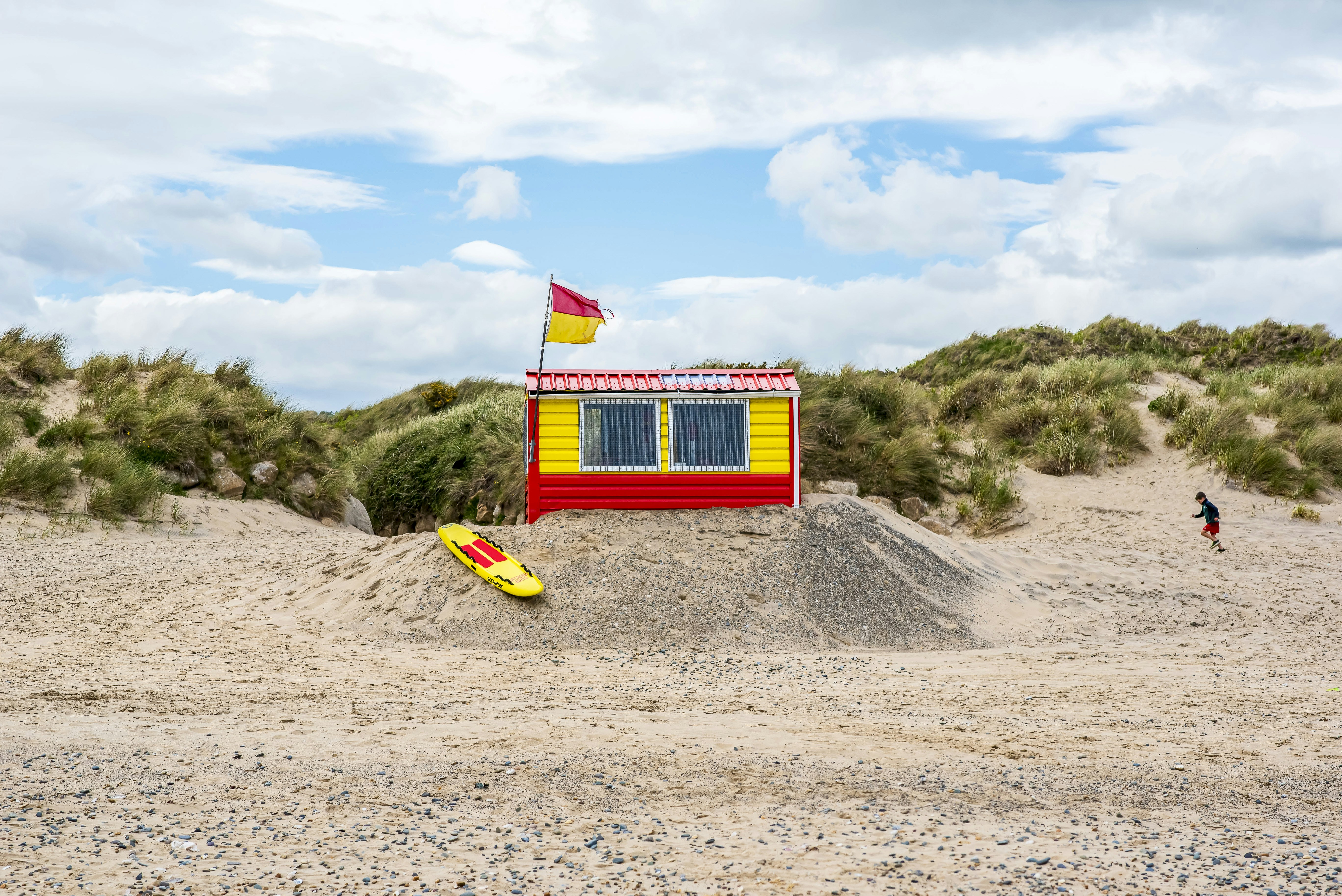 Lifeguard Hut on Wind-Swept Dune
