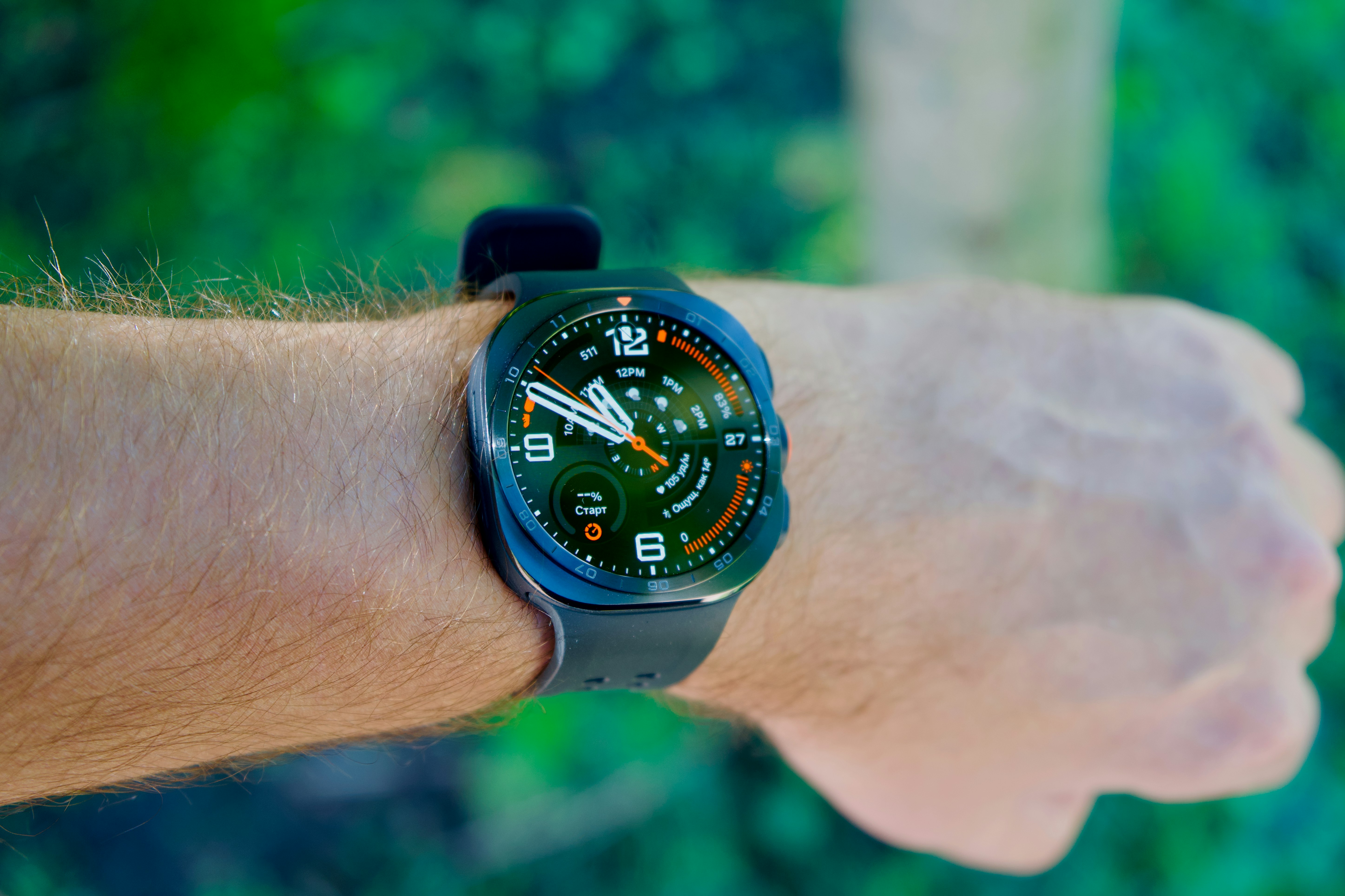 Timepiece on the Tread: A Wristwatch in Sharp Focus
