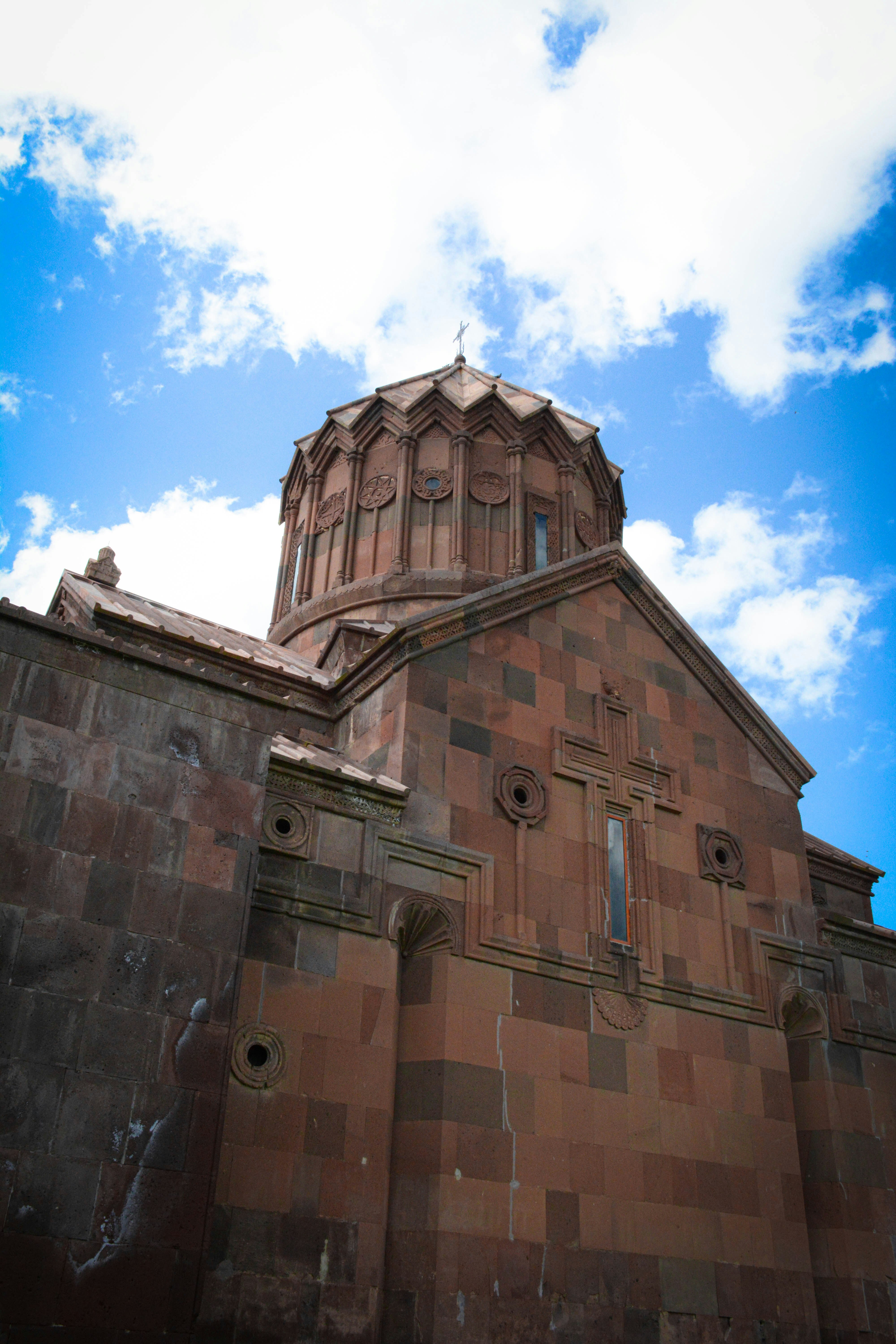 Red Stone Cathedral Reaches Toward a Blue Sky