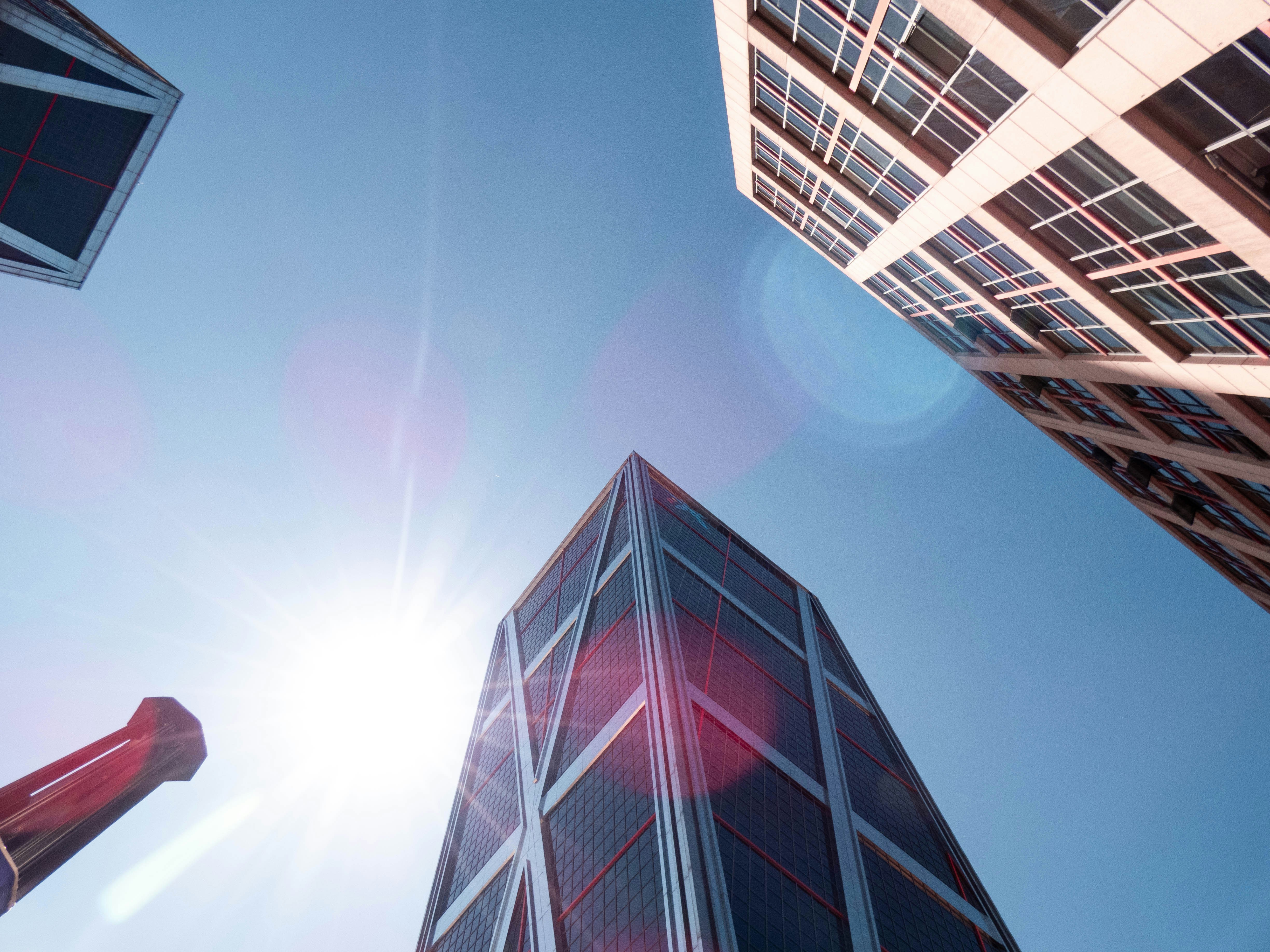 Skyward Convergence: Urban Towers Reach for the Sun