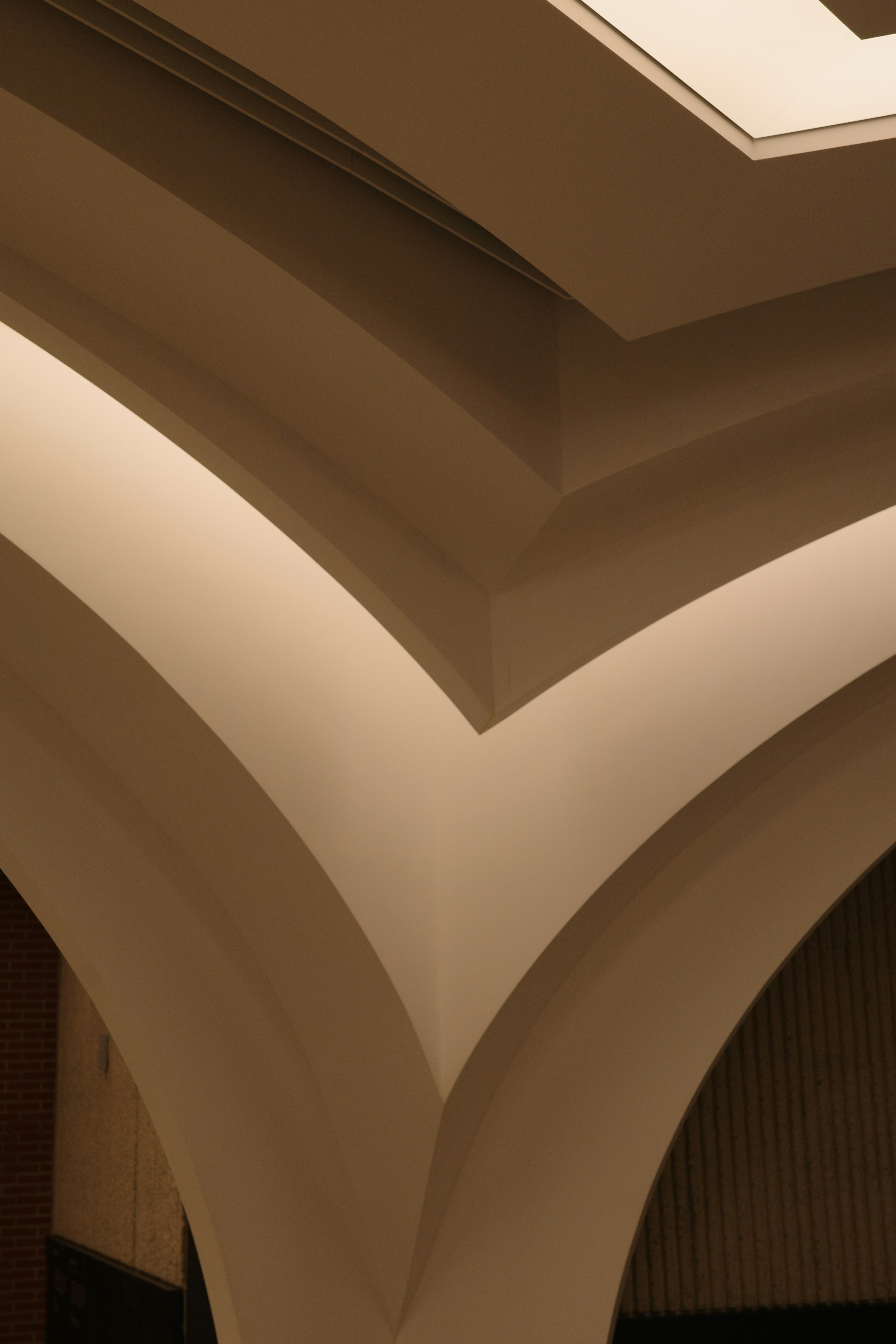 Architectural V- Curve: Symmetry in Subtle Light