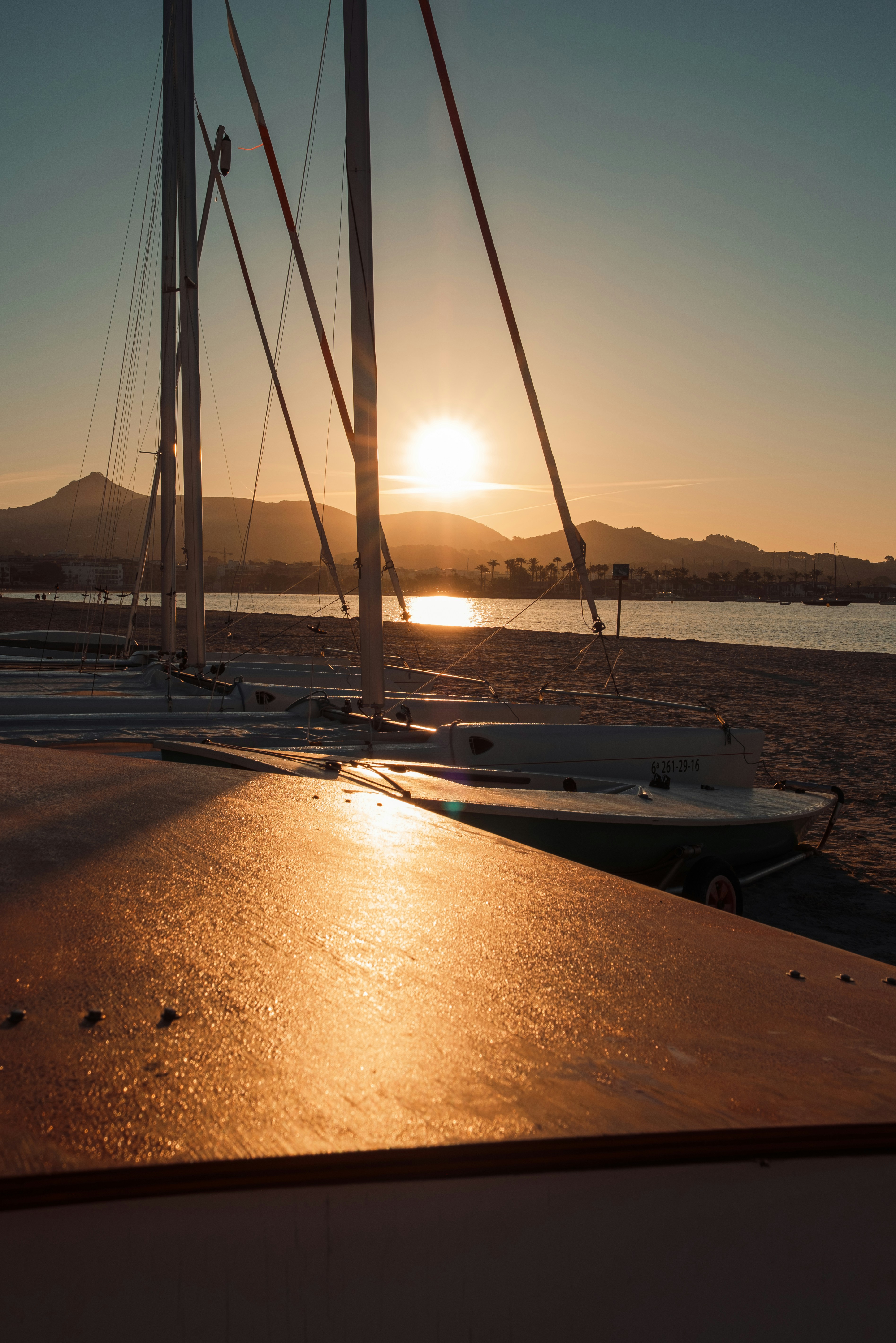Sunlit Sails at Golden Hour