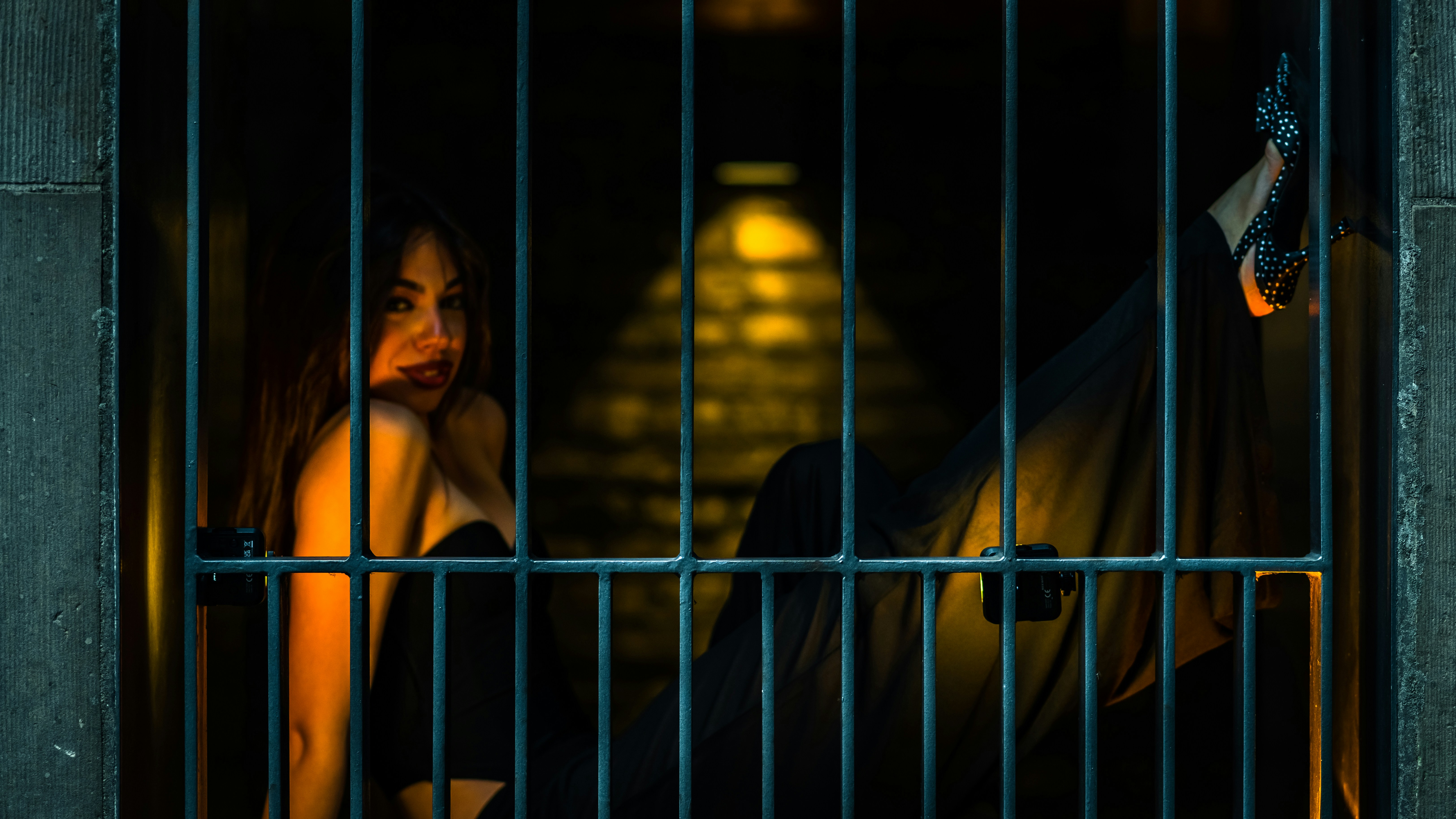 Behind the Bars: A Glimpse of Quiet Defiance