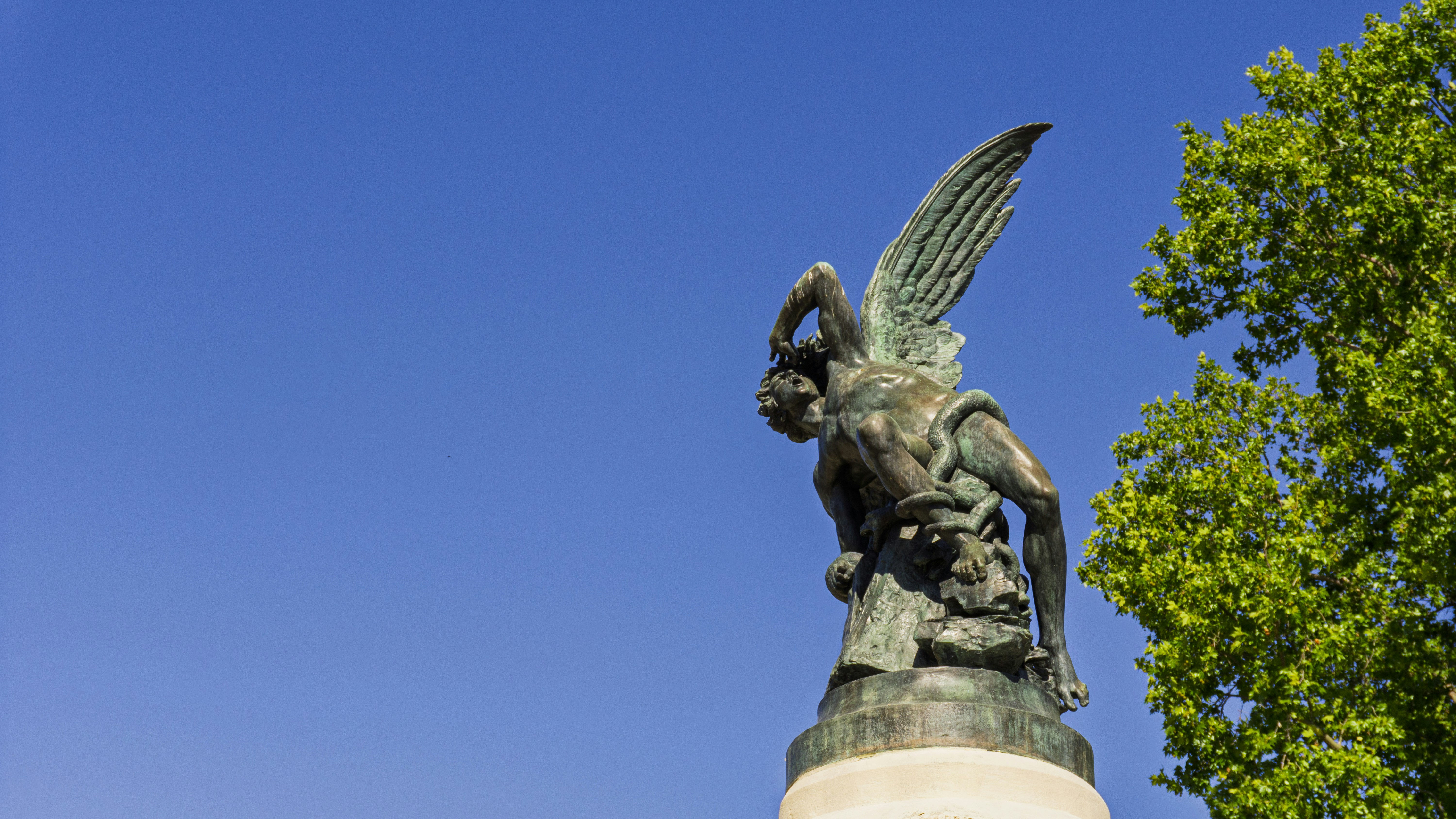 Winged Guardian on a Pedestal