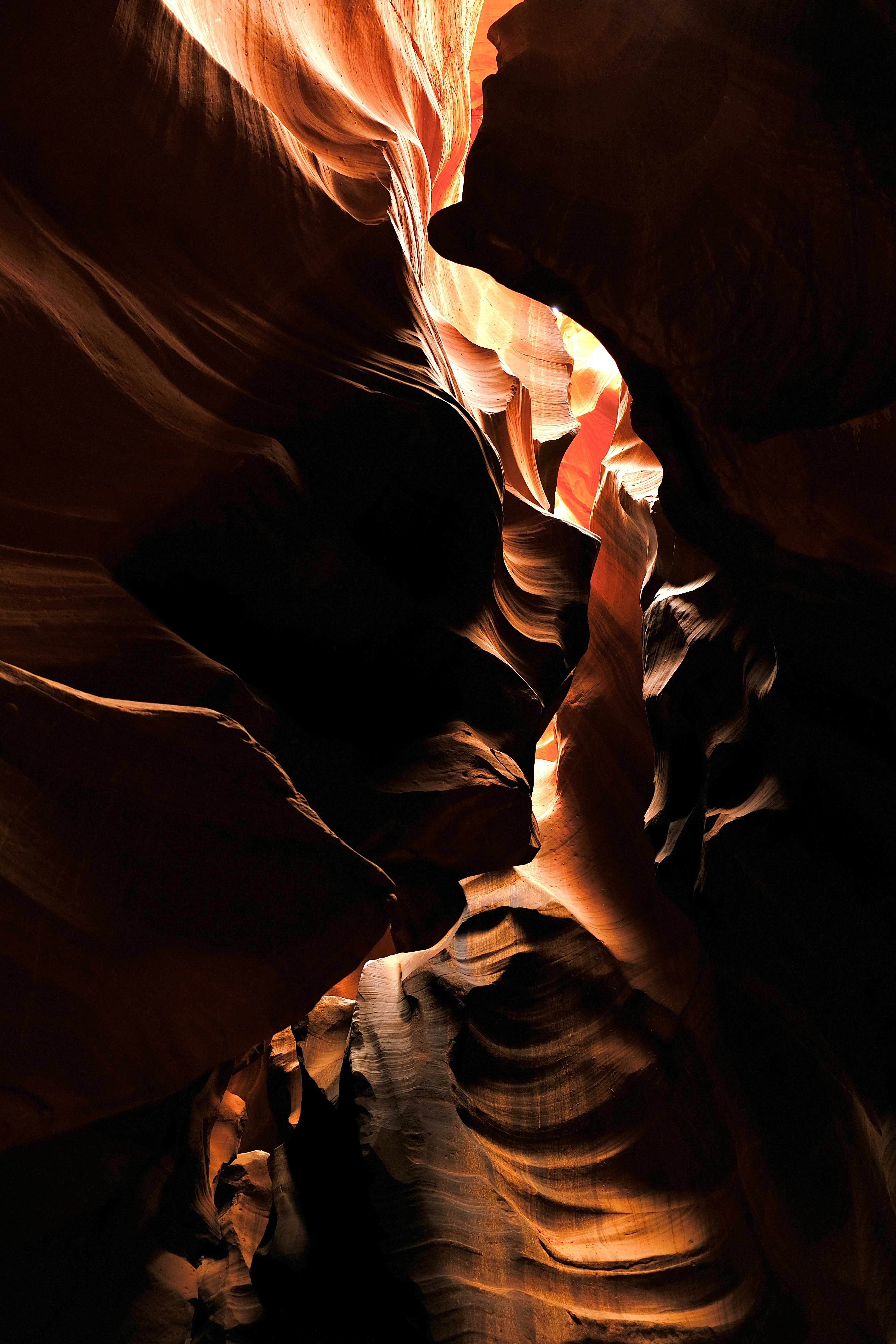 Sunlit Canyon: A Portrait of Light Sheer Through Carved Walls