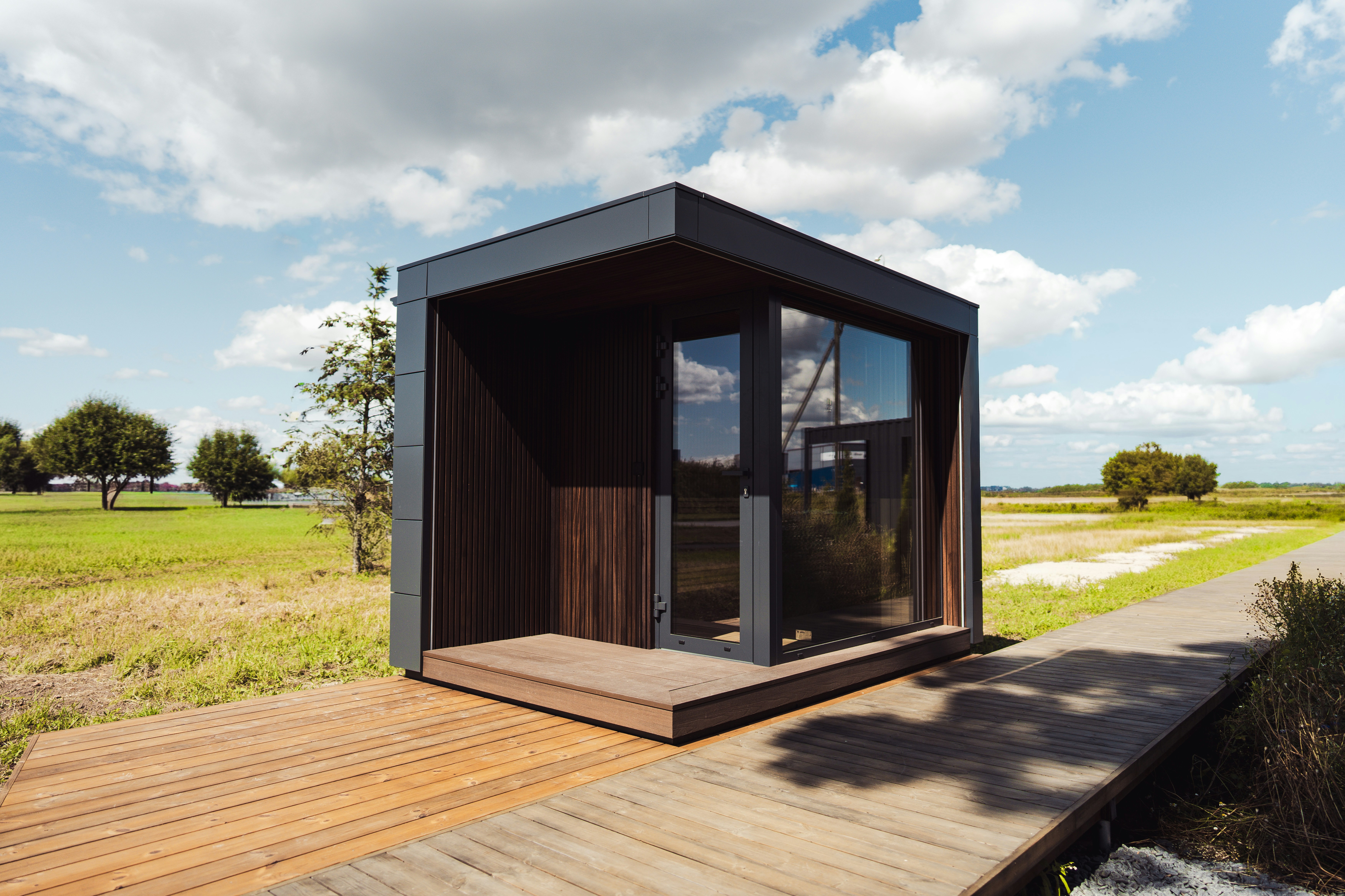 Minimal Modern Pavilion in Open Prairie