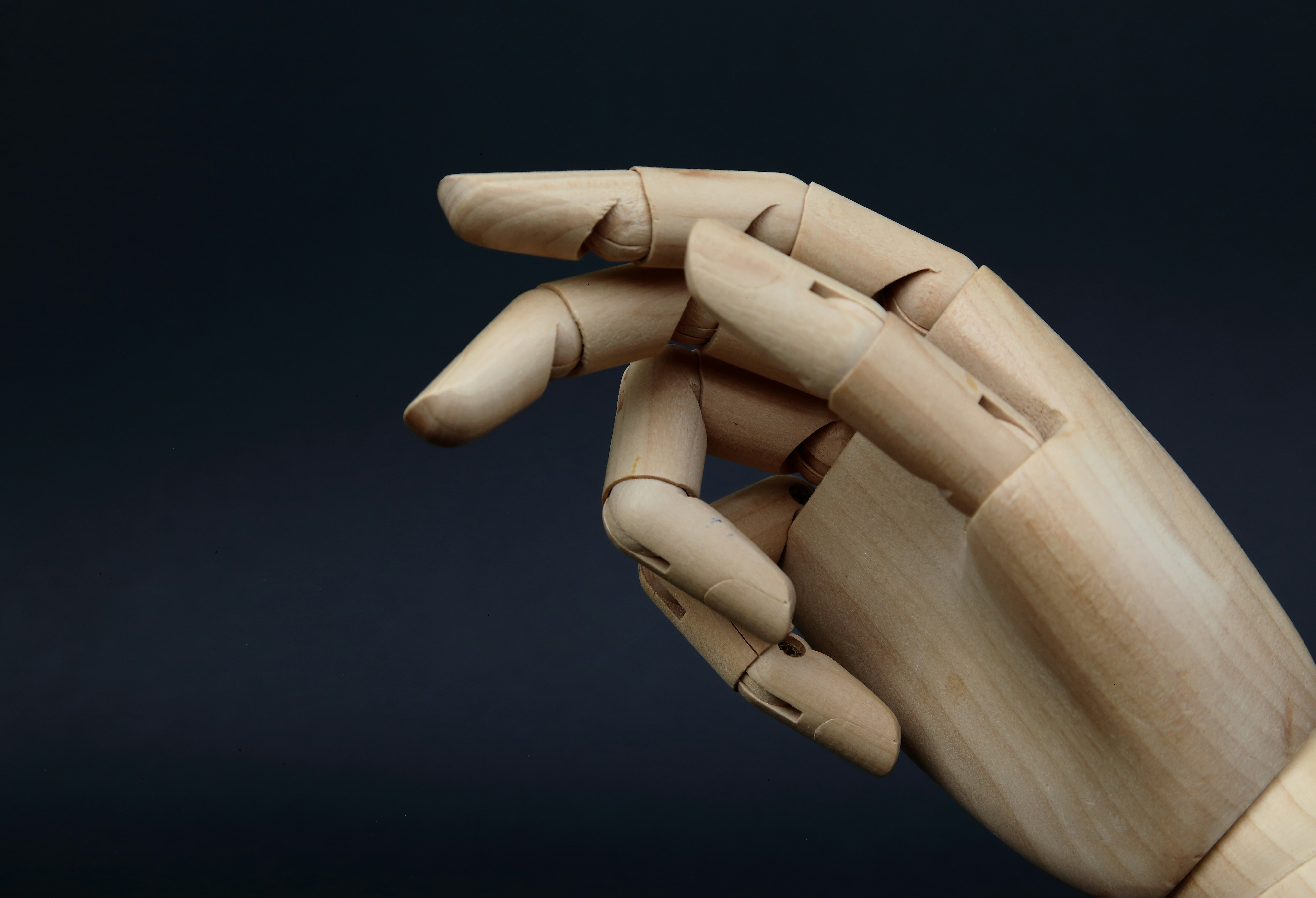 A gesturing hand