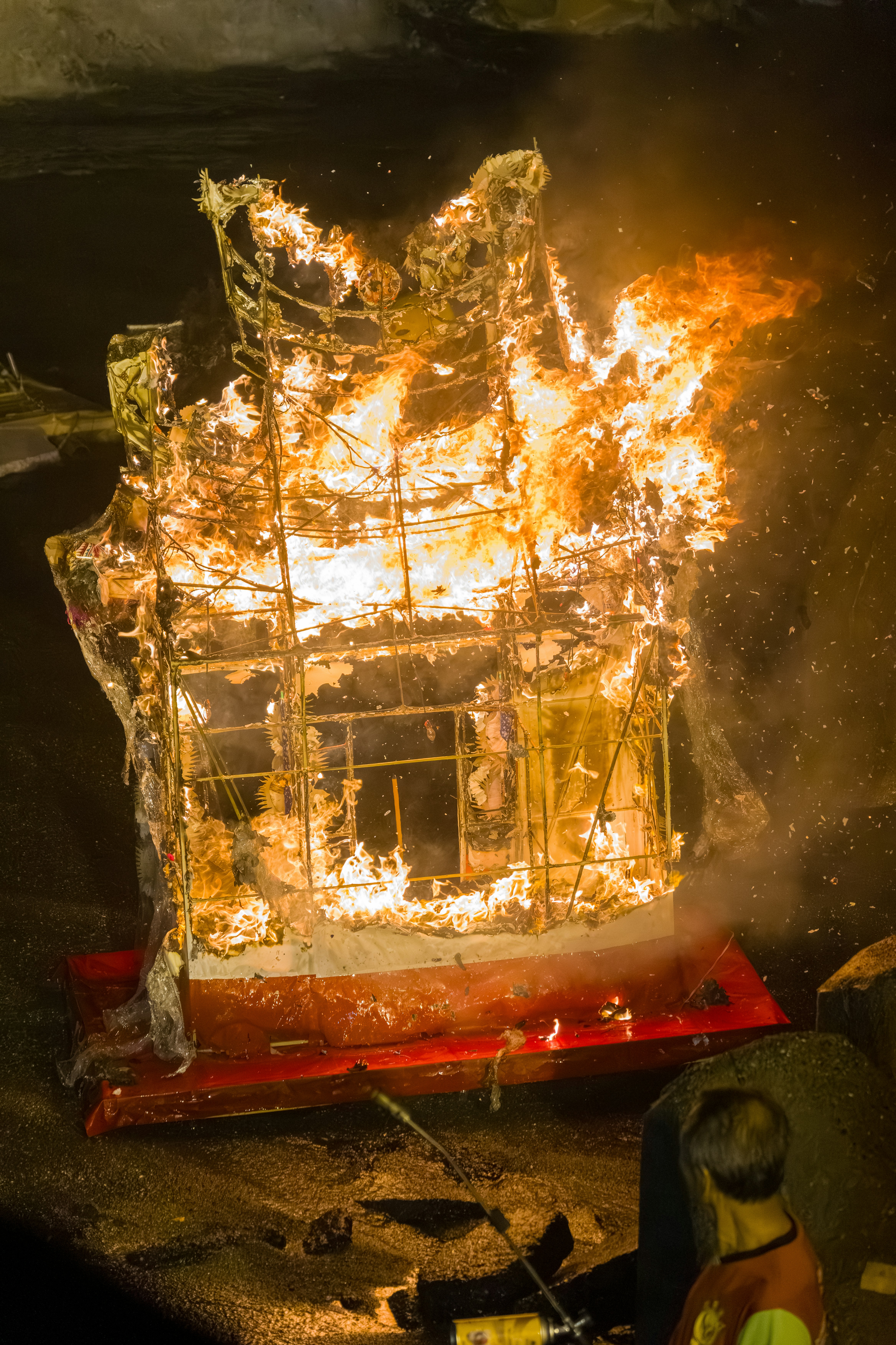 Inferno on a Mock-up Frame: A Fire-Borne Path to the Night