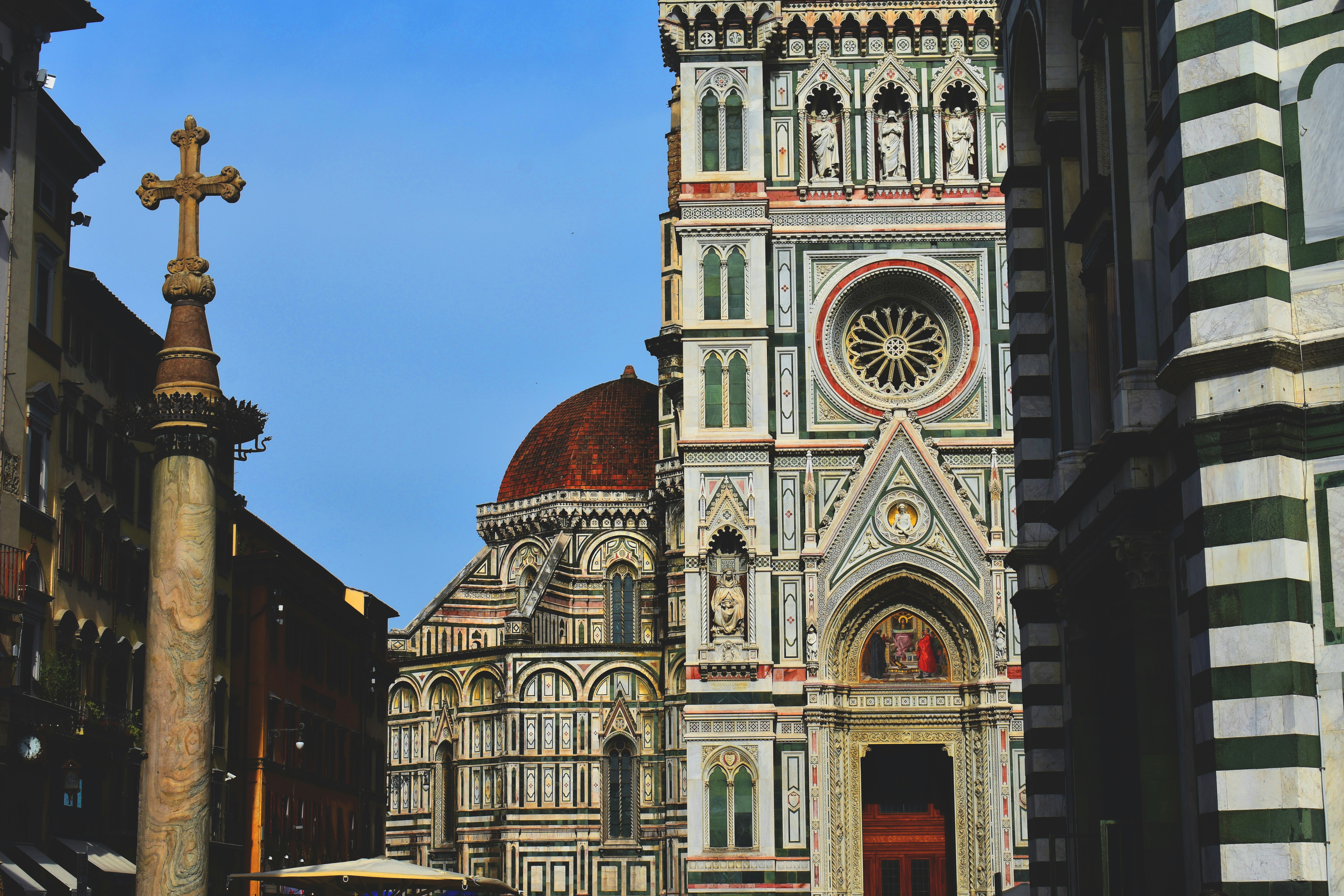 Marble Facades and Sunset Dome: Florence Cathedral in Focus
