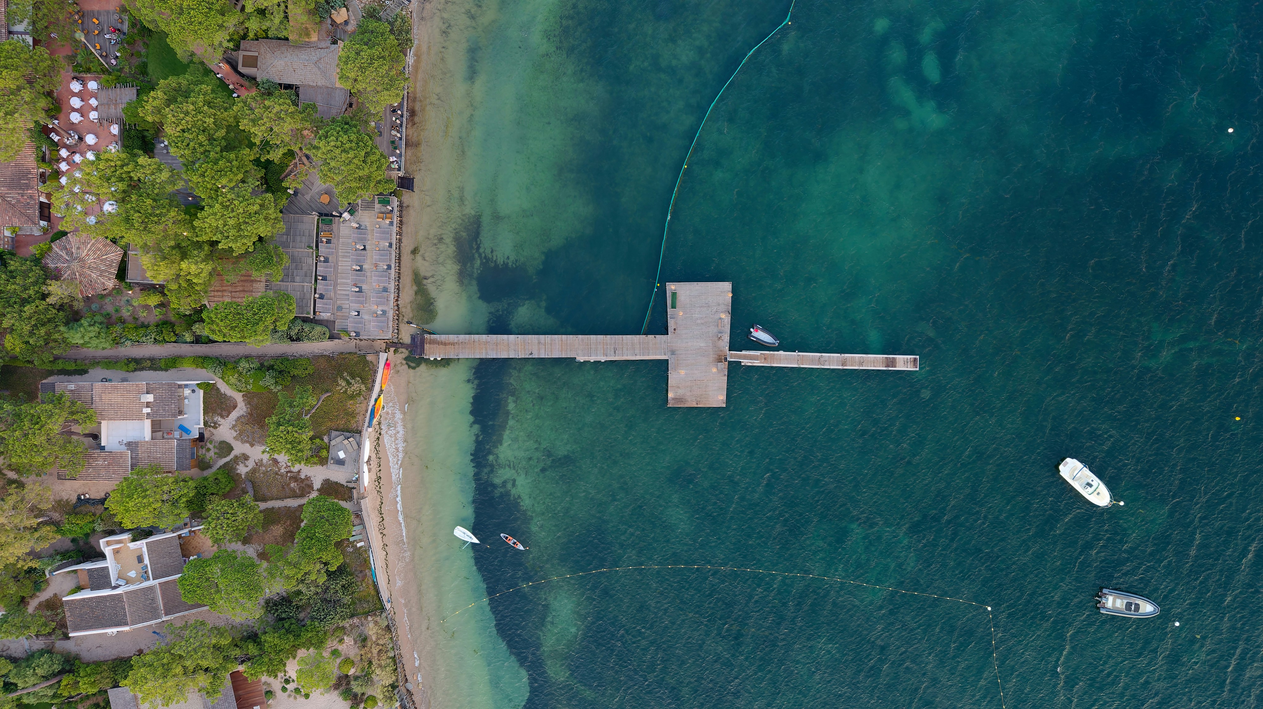 Pier in the Teal Horizon