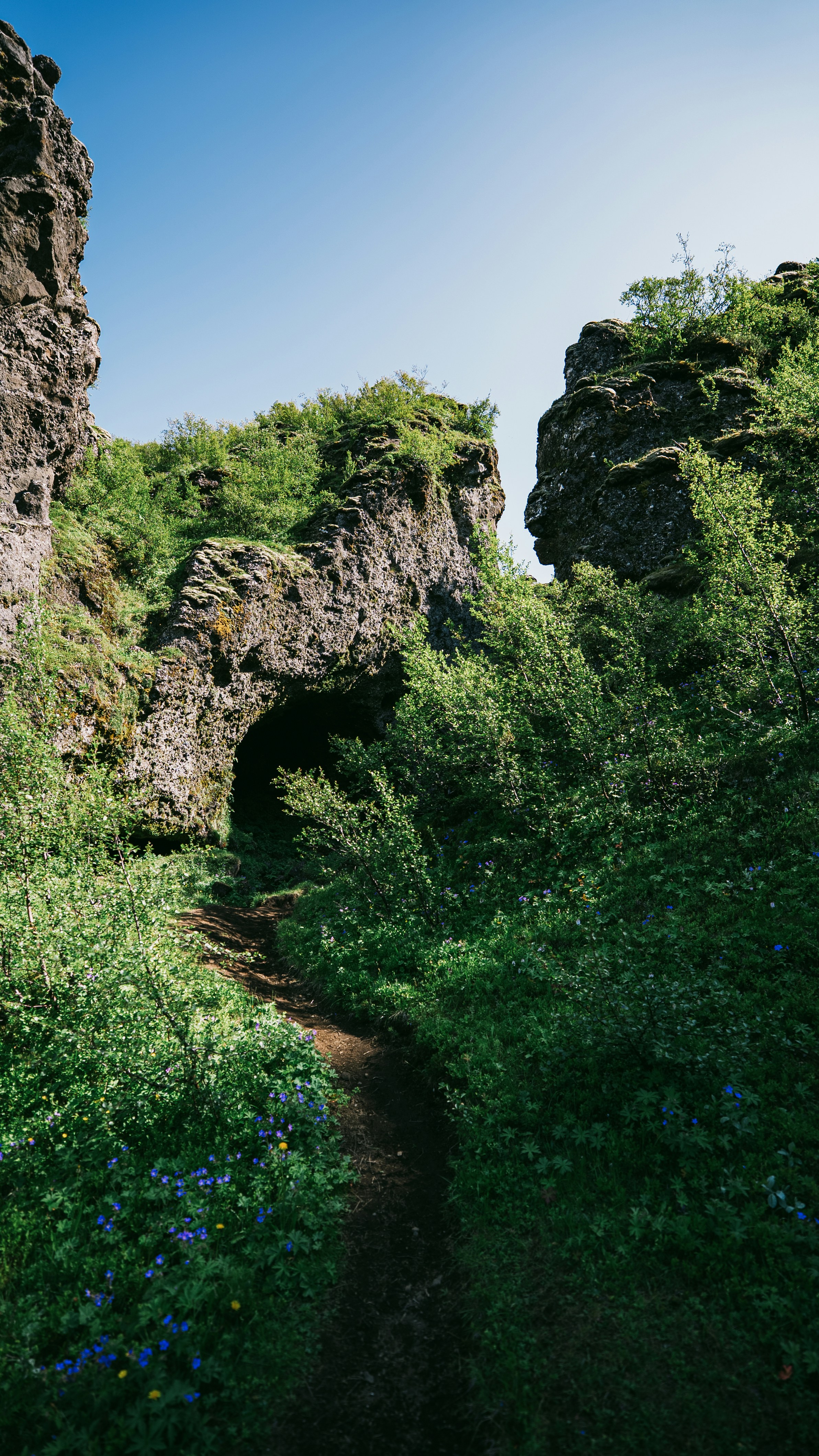 Hidden Archway Through the Green Canyon