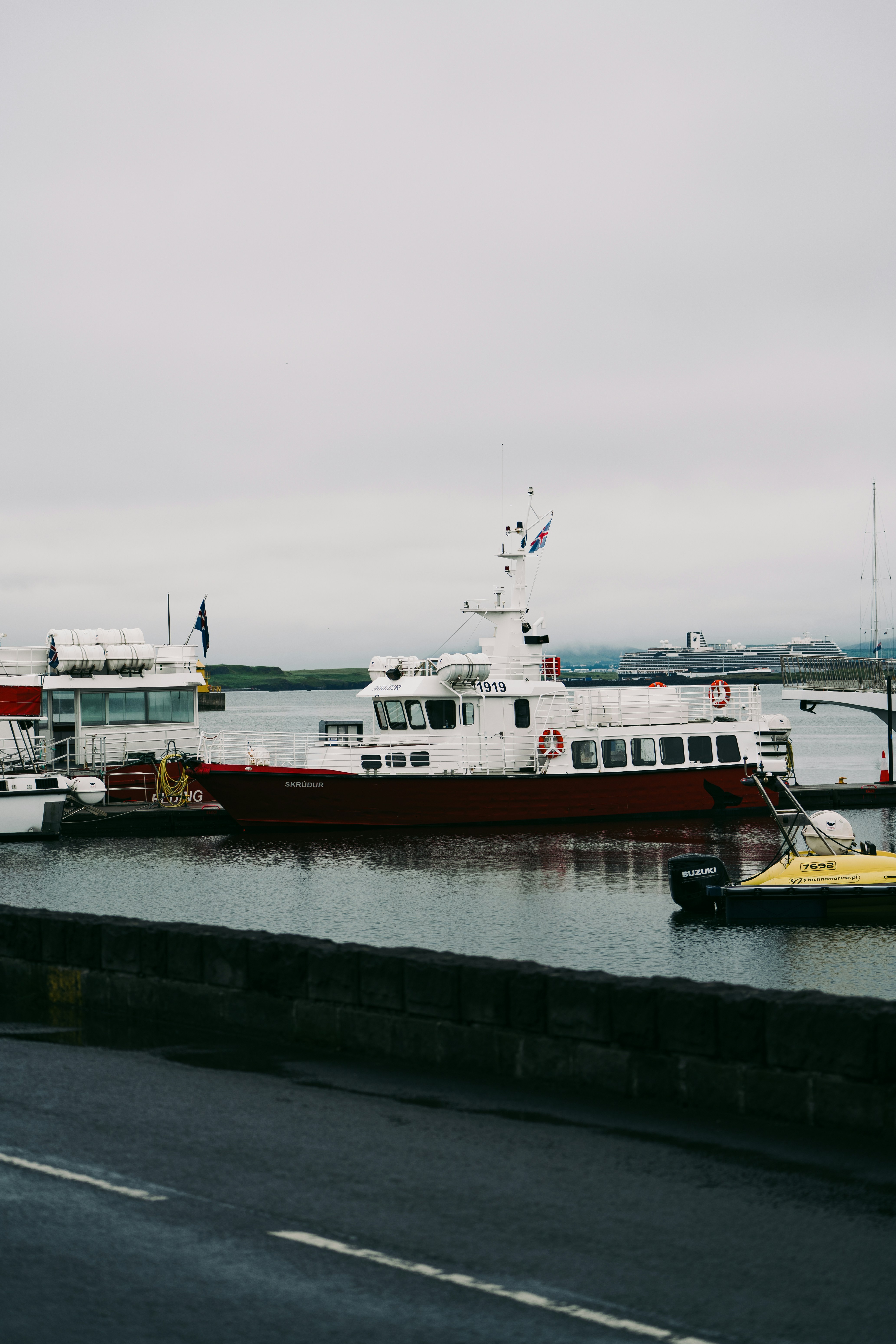 Harbor Vessel at Rest: A Quiet Whimsy Along the Docks