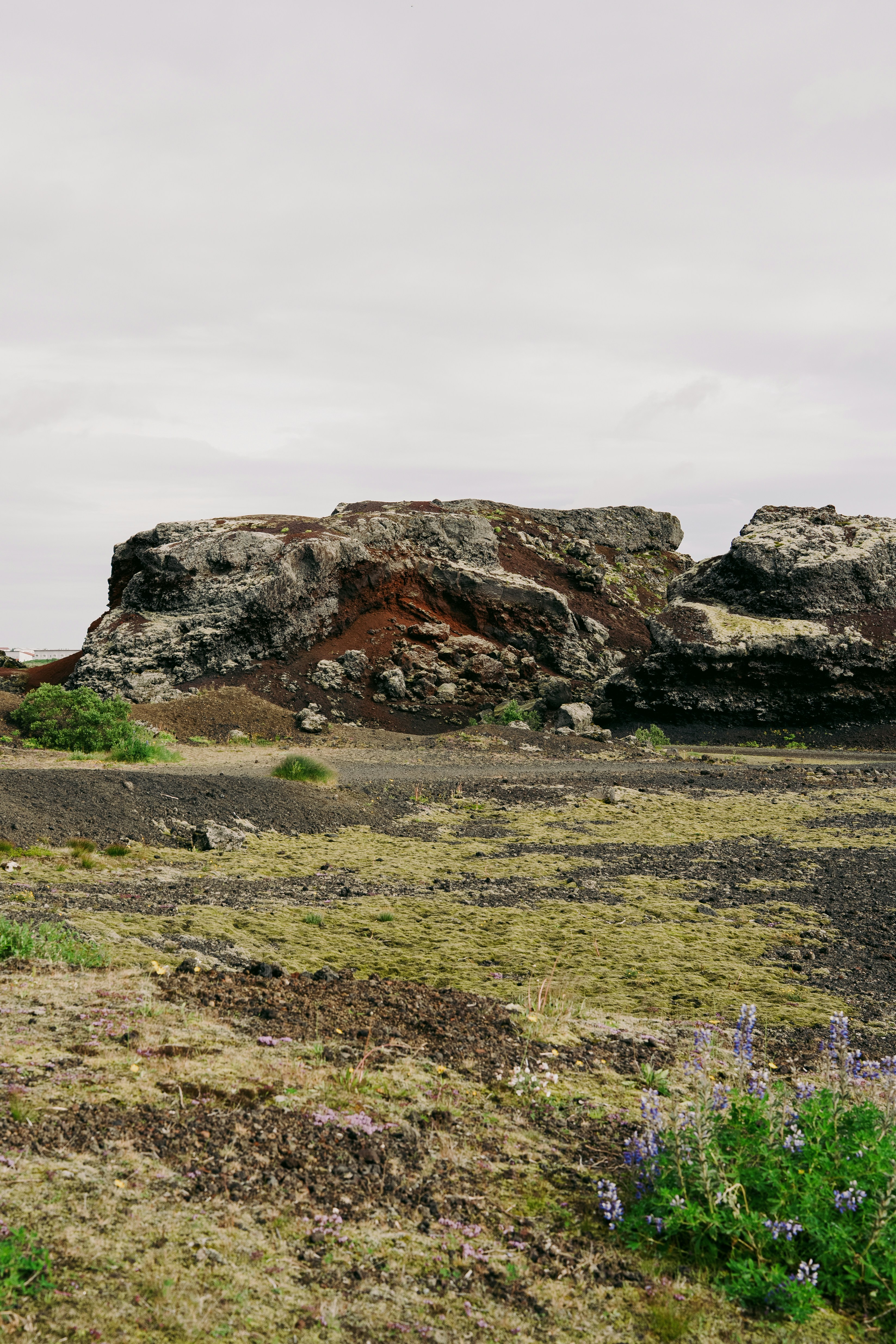 Rugged Coastal Cliffs Against a Quiet Sky