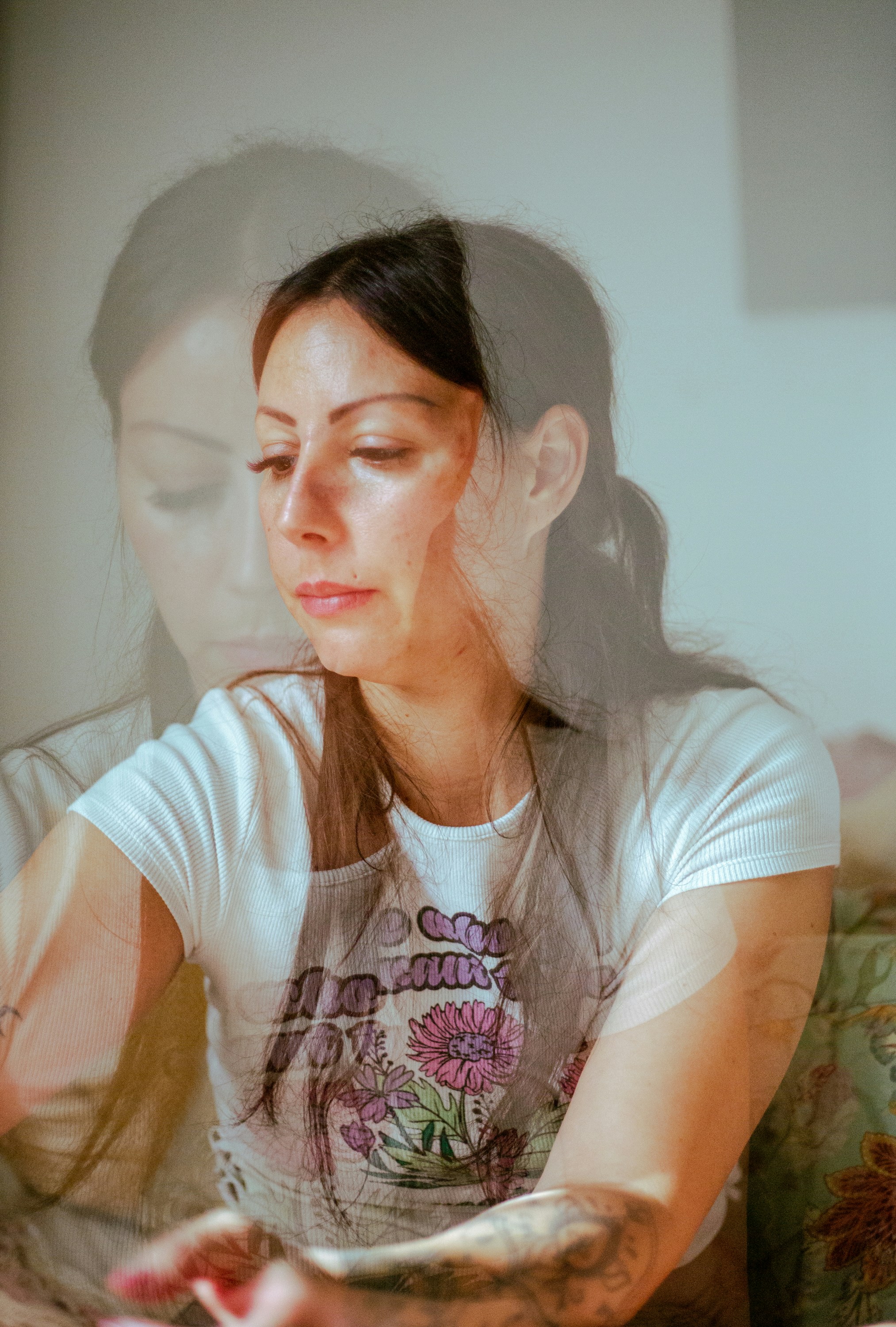 Double Exposure: A Quiet Moment of Focus