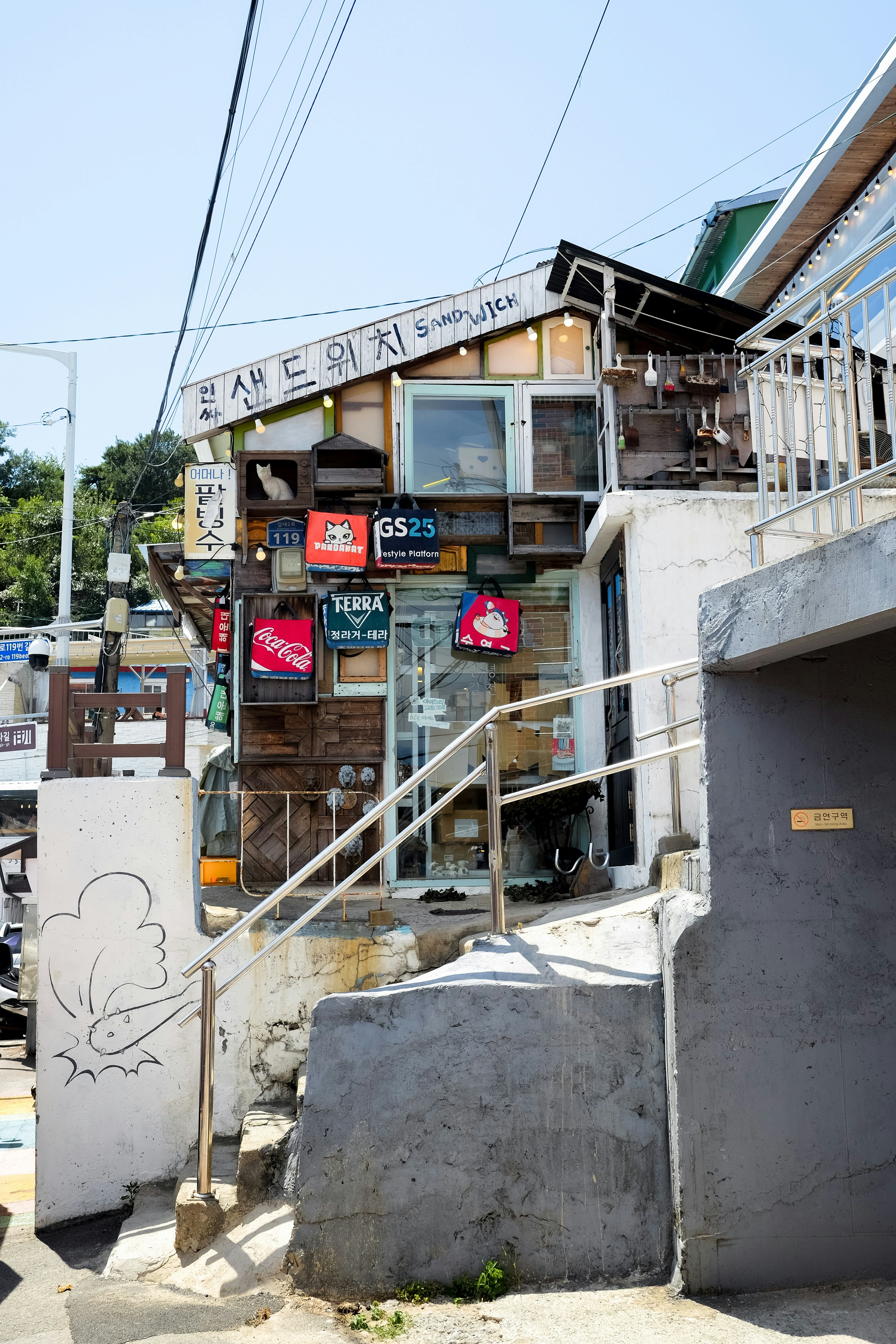 Quirky Corner Store Built from Reclaimed Wood and Signage