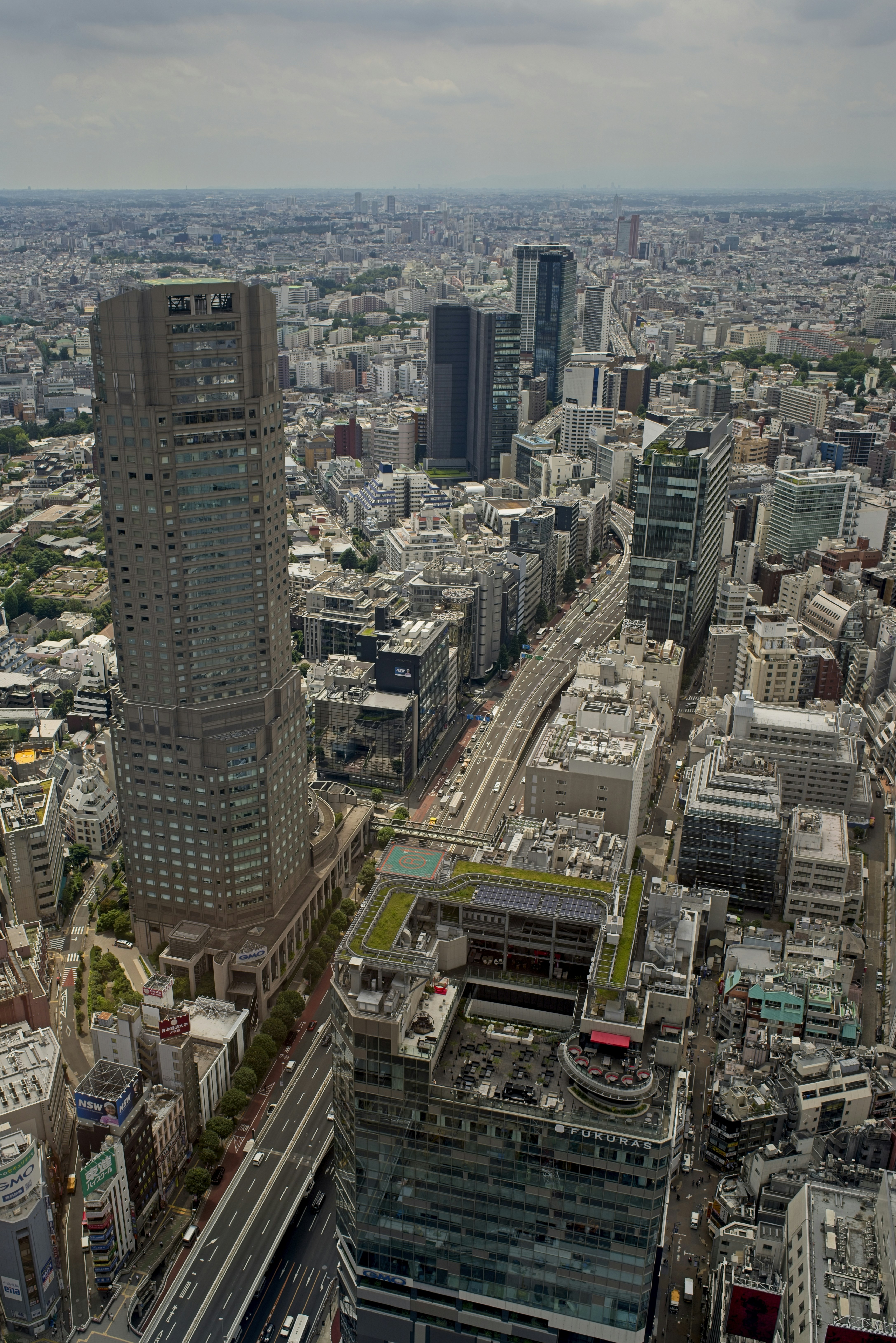 Skyward Grid: Aerial Pulse Over a Modern Metropolis