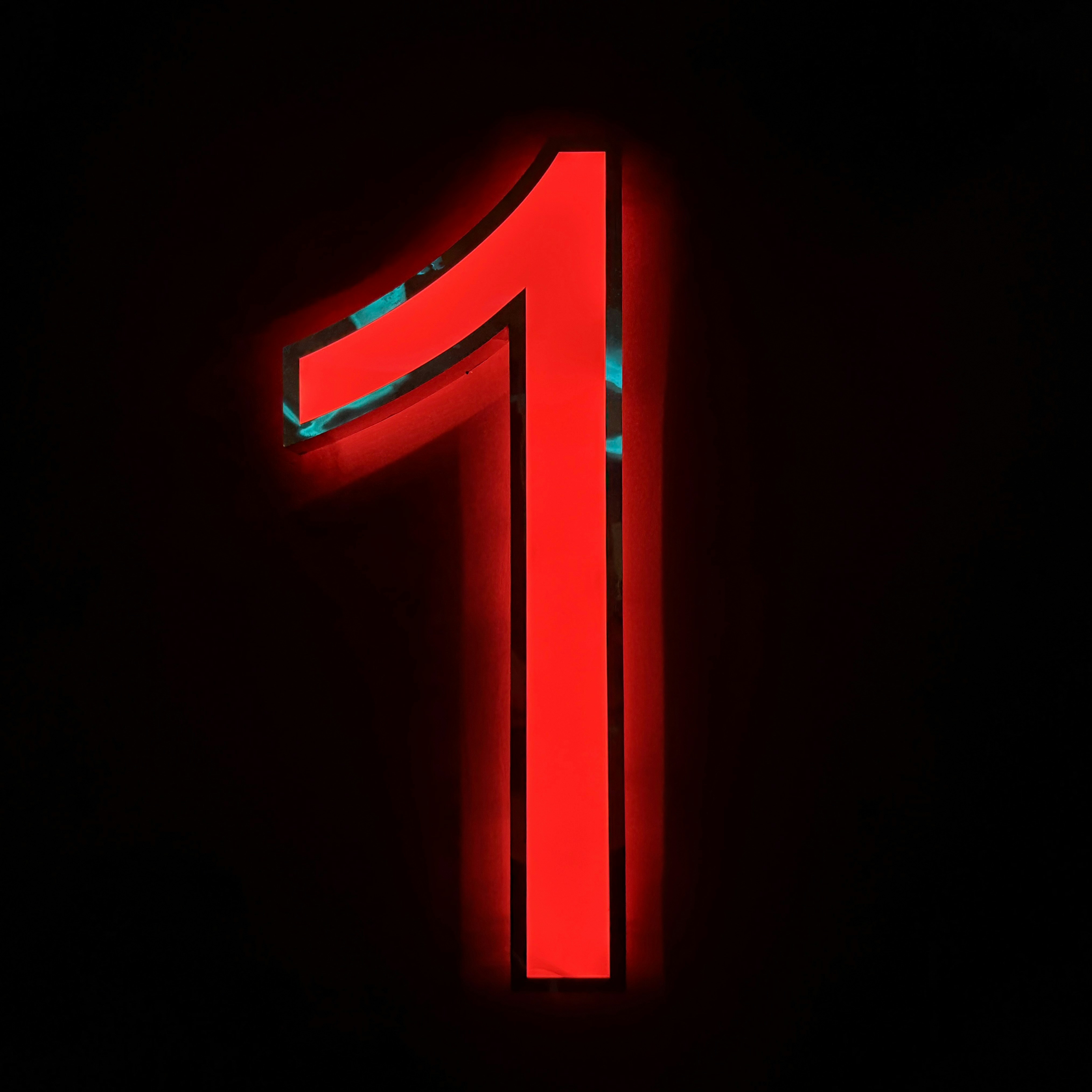 Neon Crimson: The Prominent Digit in the Dark