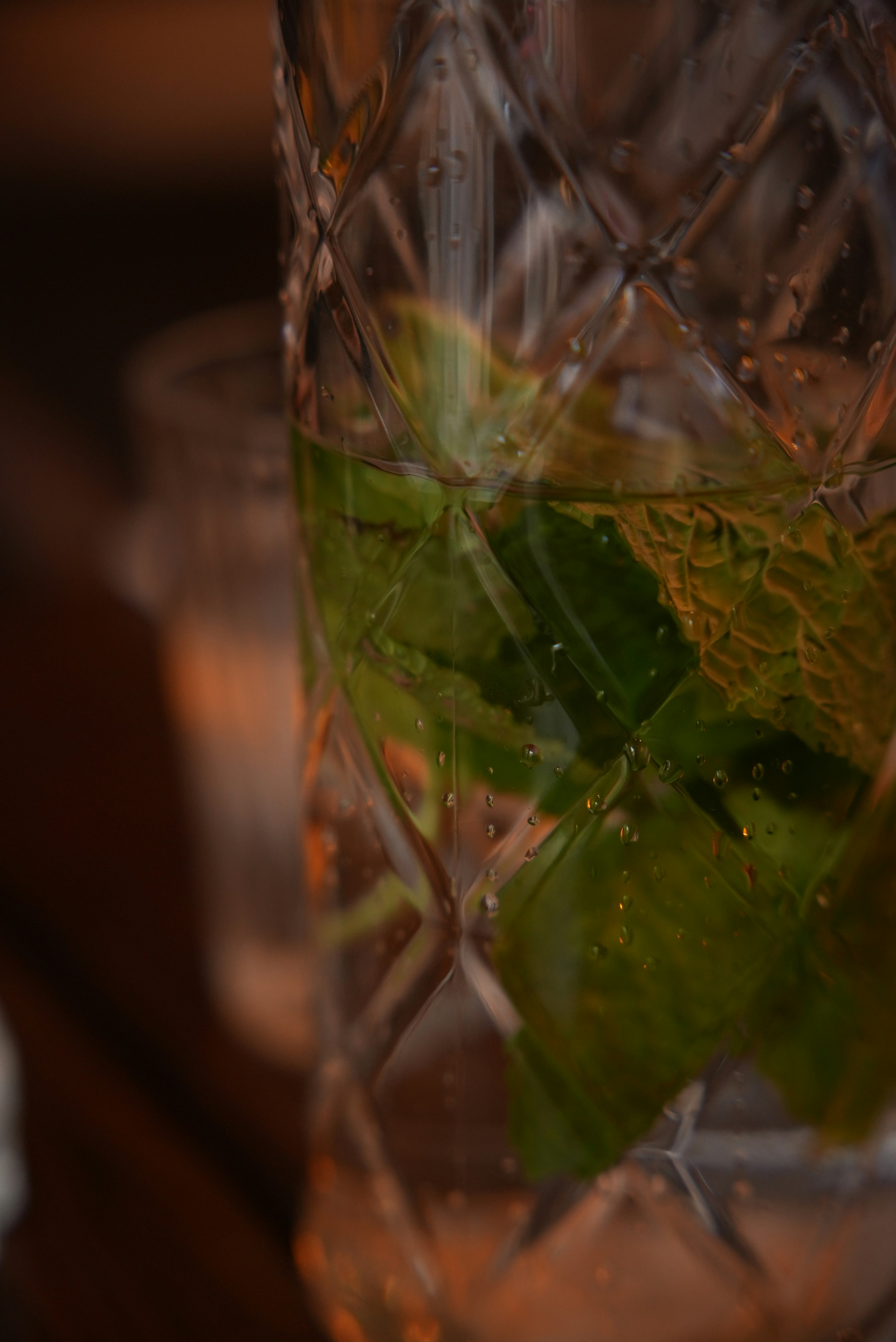 Diamond Glass and Mint Reflections