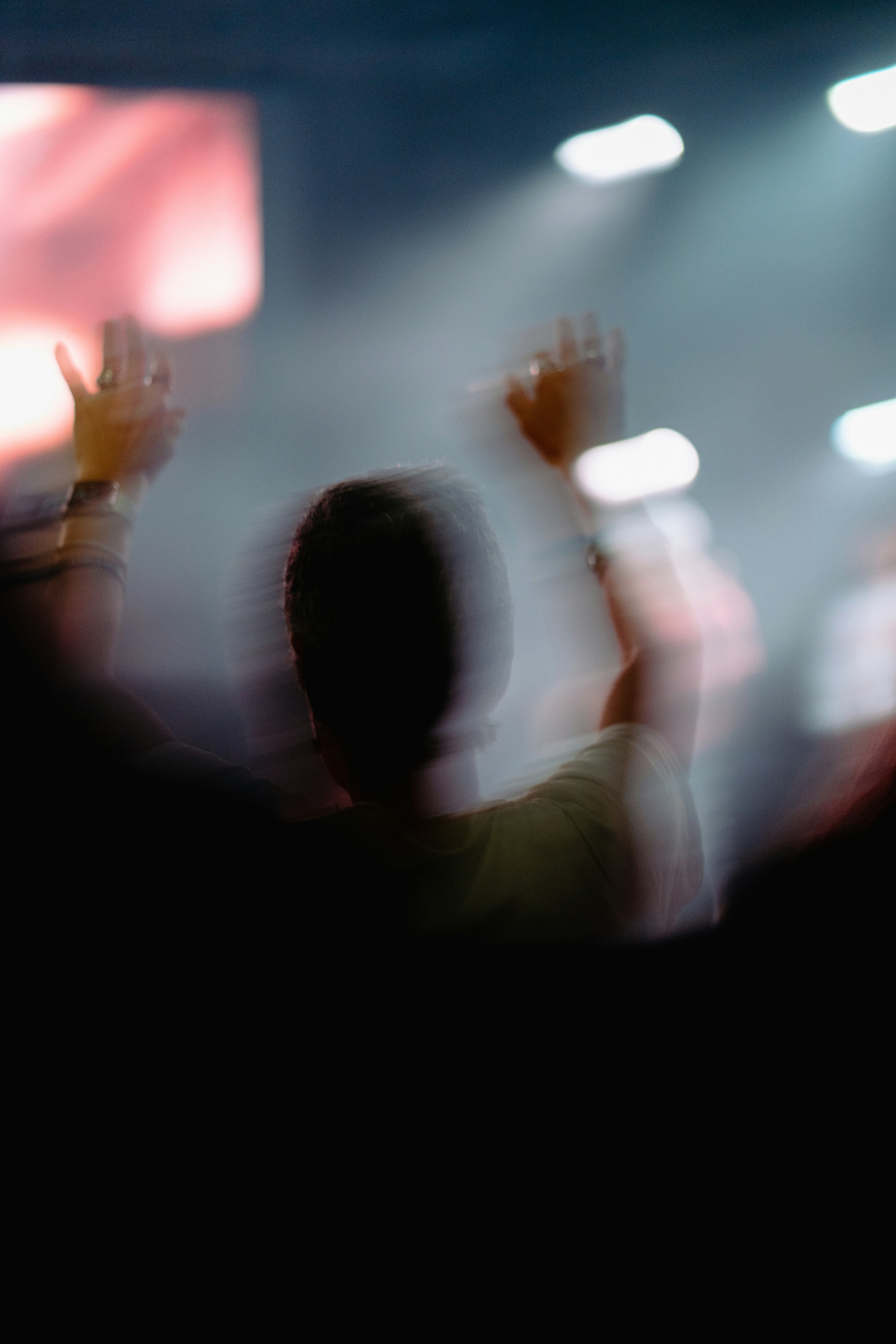 Crowd Surf: Blurred Energy at the Front Row
