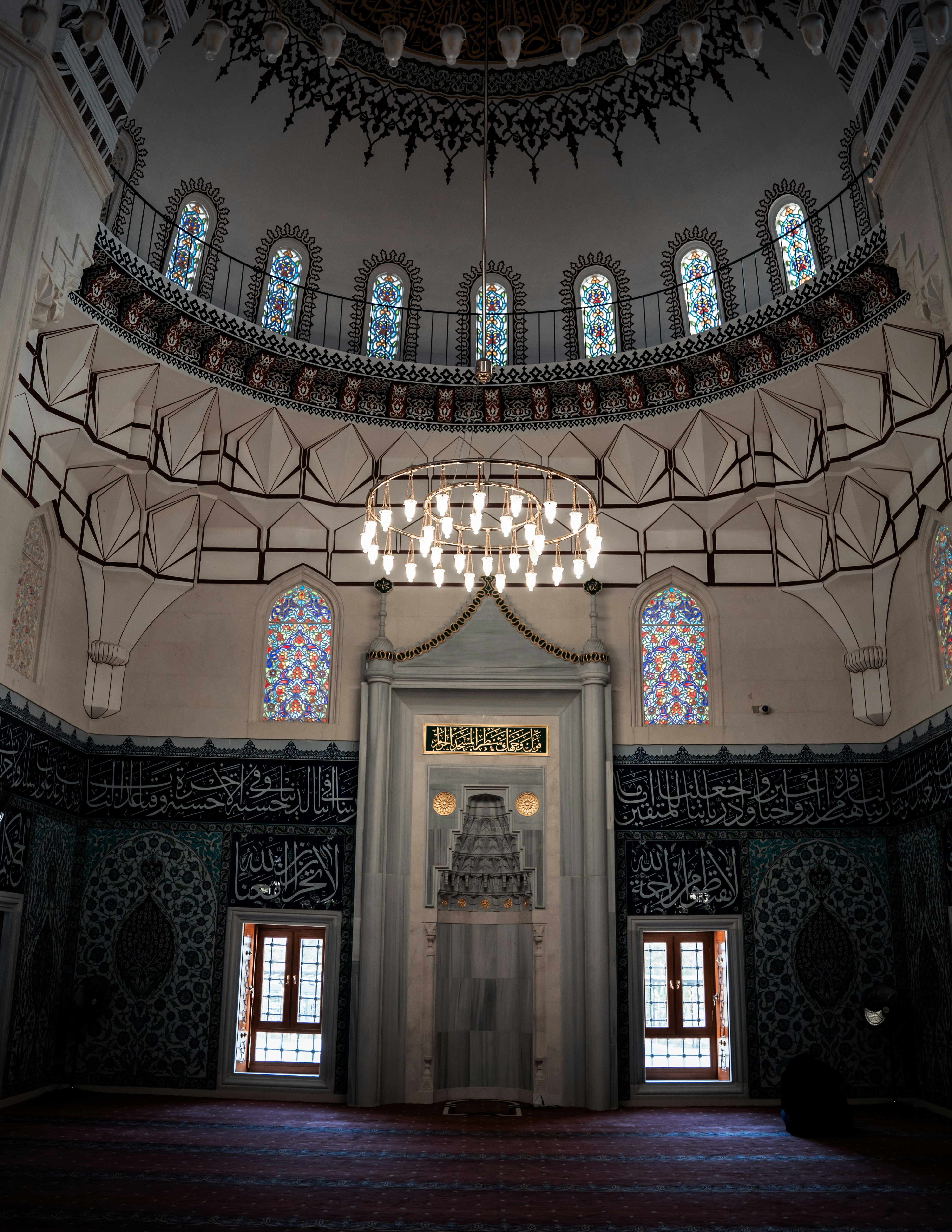 Chiaroscuro Domed Prayer Hall with Central Niche
