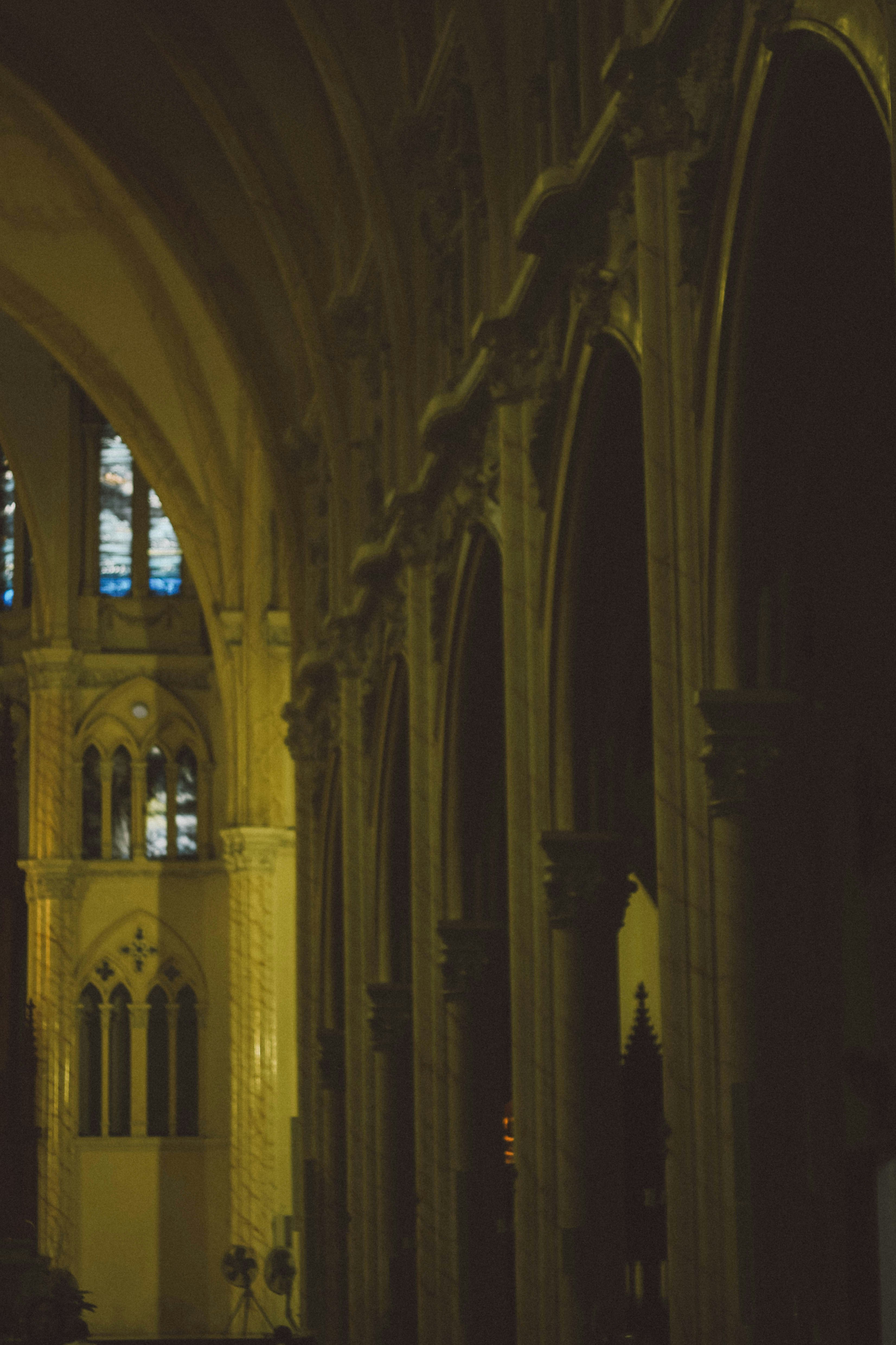 Gothic Arches Under Low Evening Light
