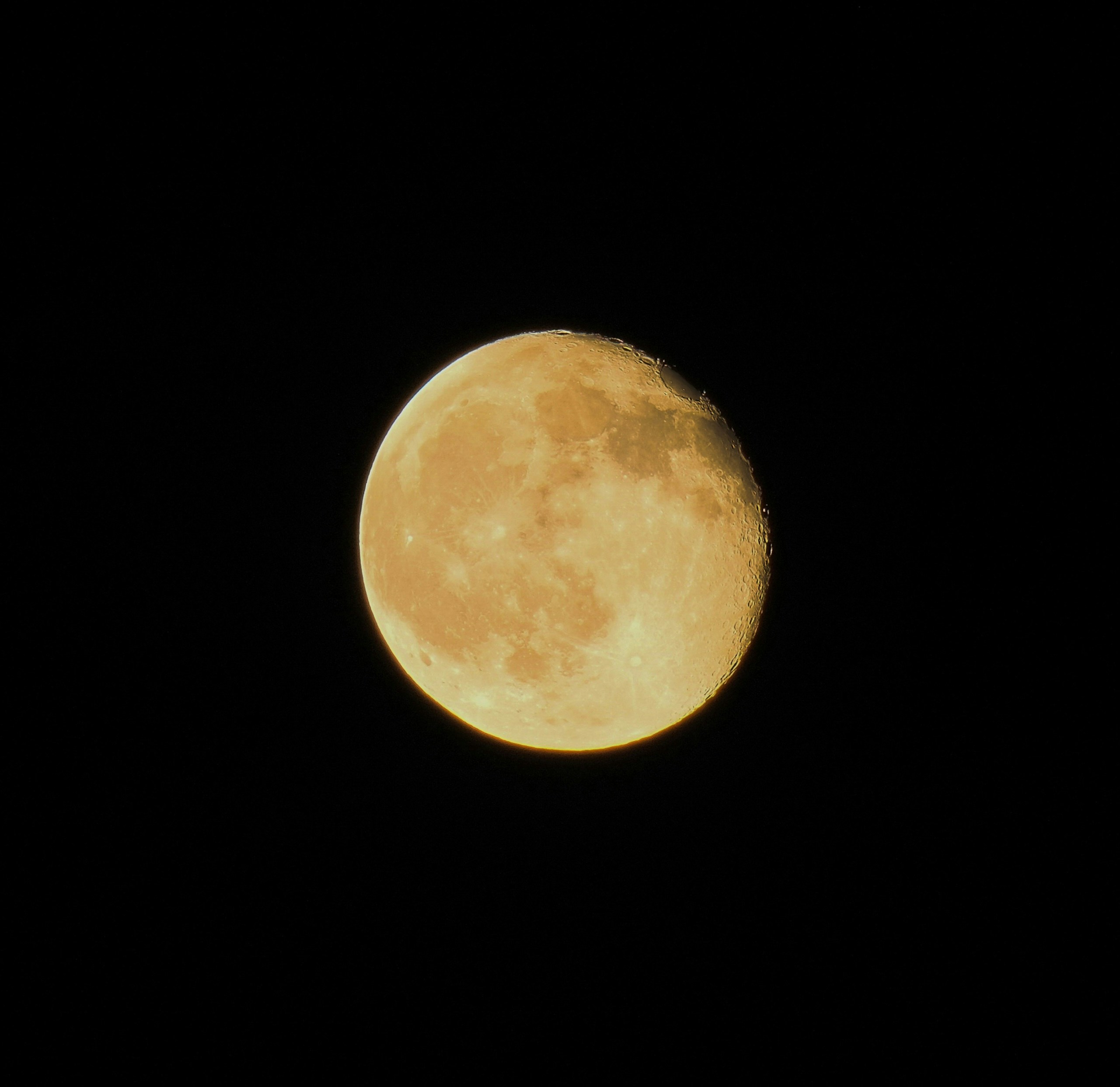 Moon in Copper Night: A Quiet Lunar Portrait