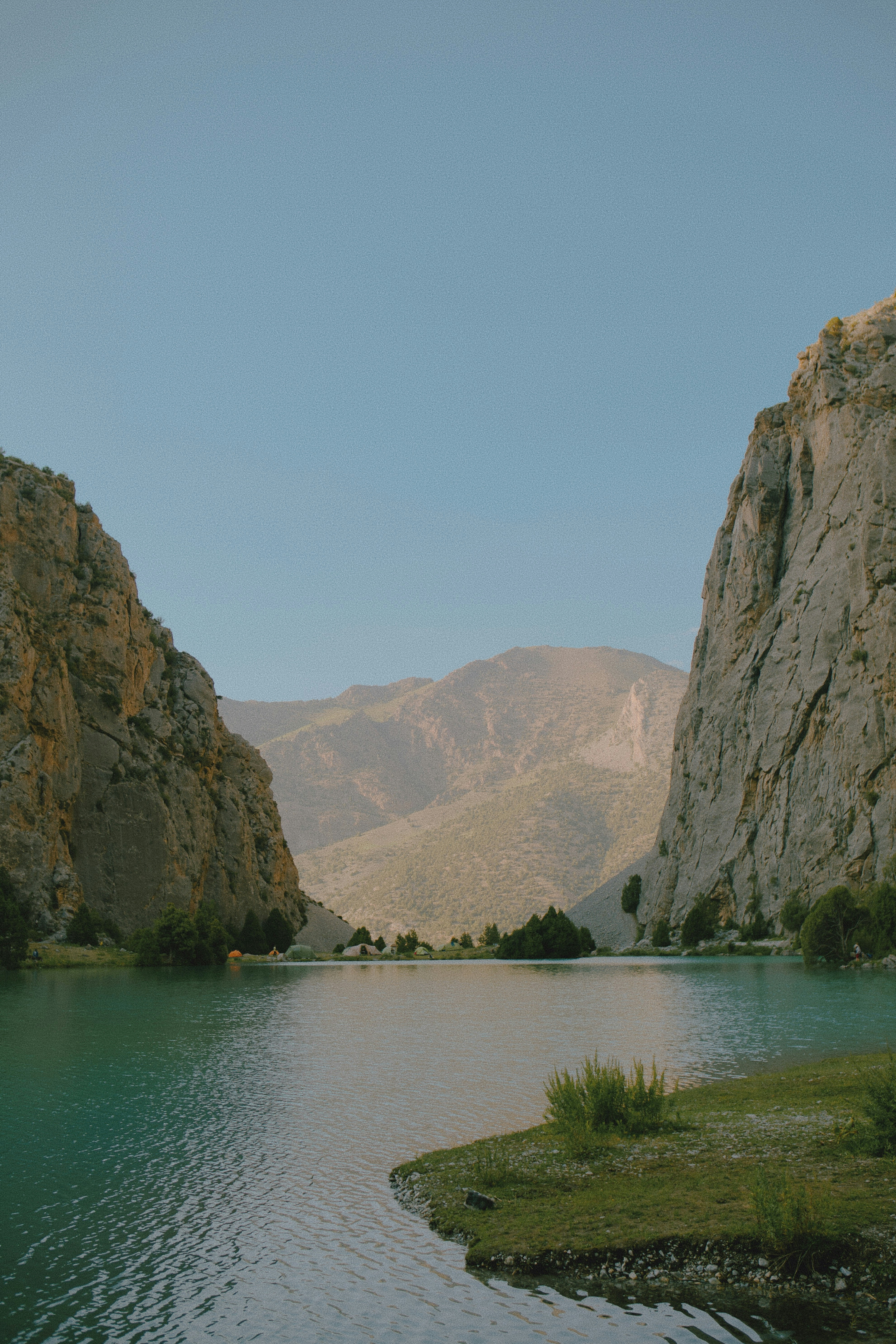 Canyon Gate Across a Tranquil Glacial Lake