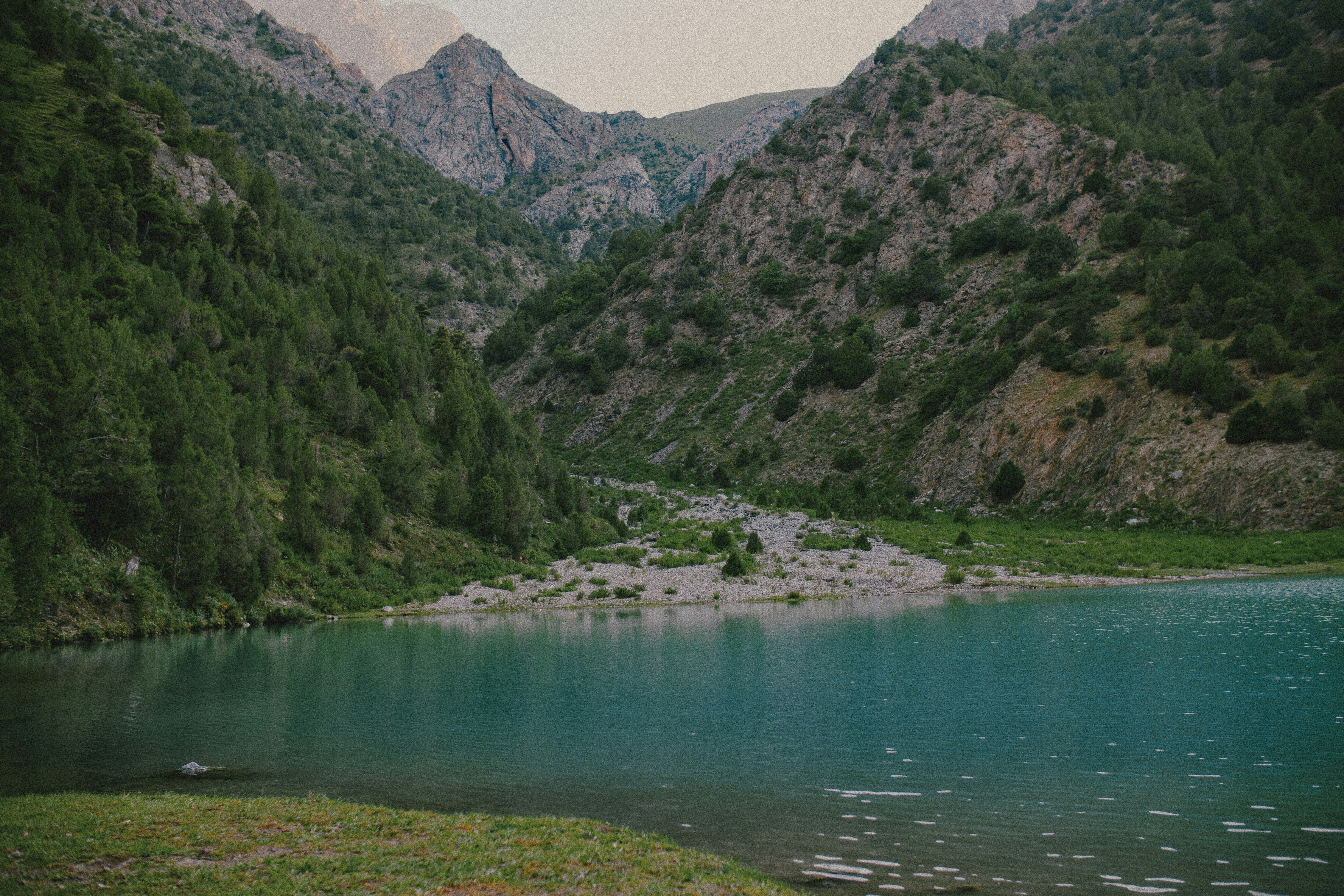 Teal Basin Between Granite Ridges