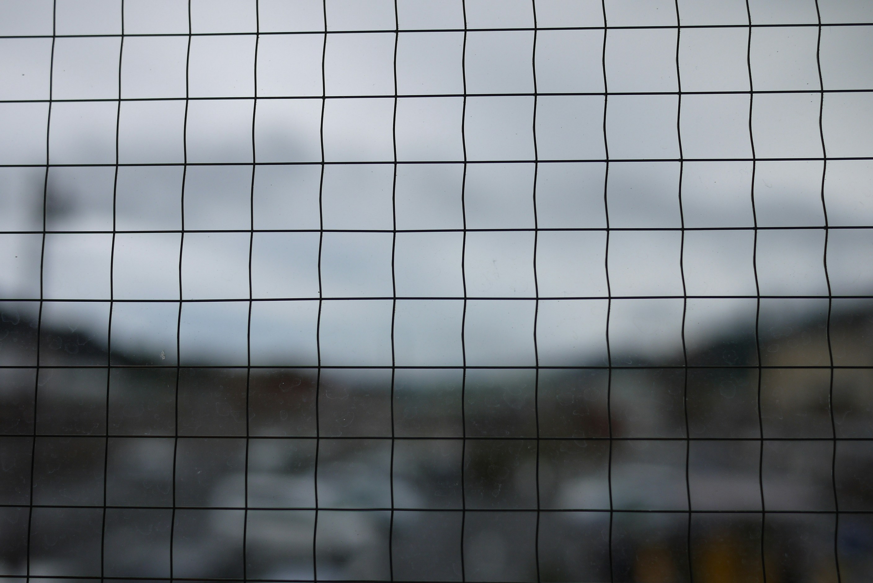 Netted Focus: A Fence of Blur Over a Distant Scene
