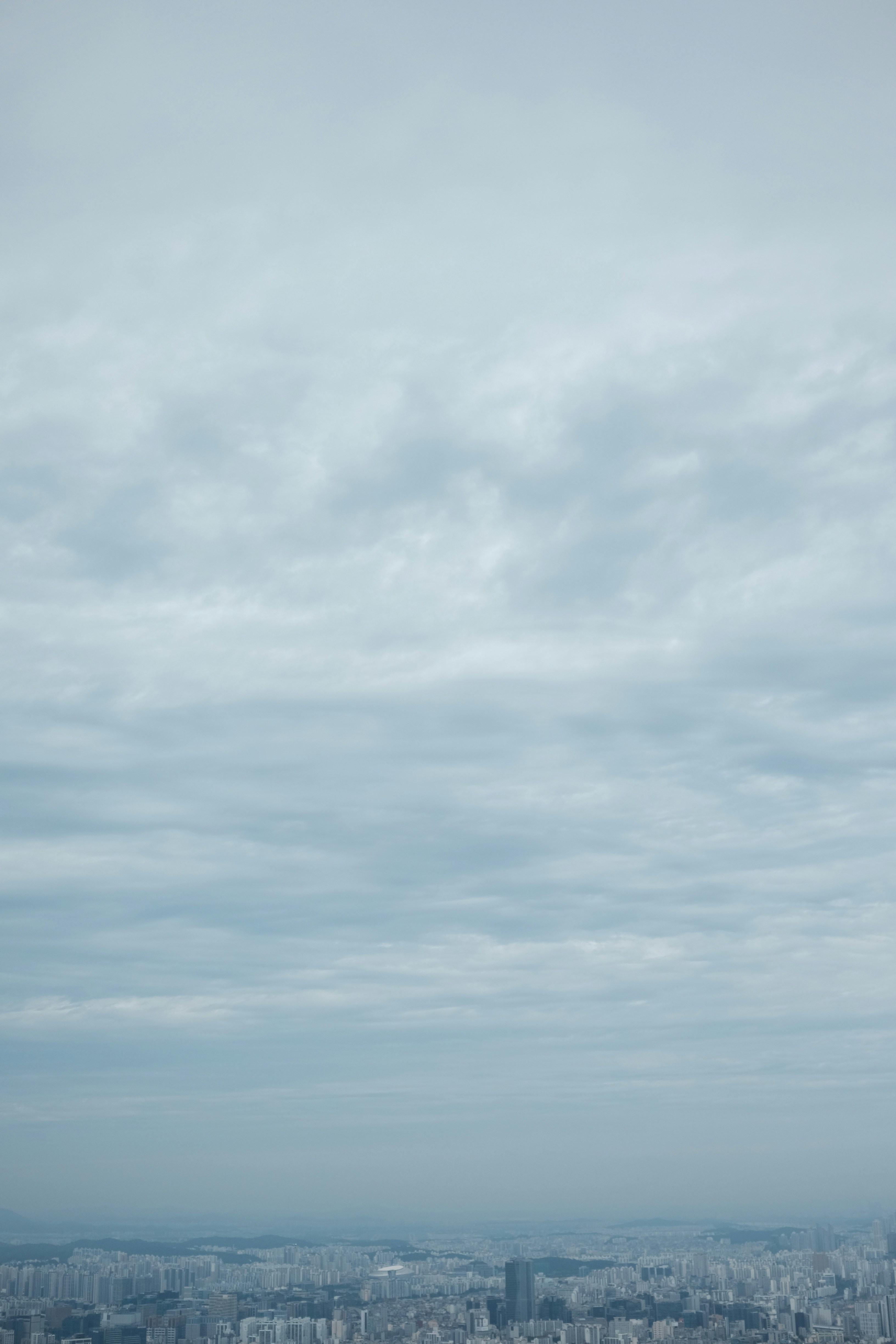Horizon Whisper: Cityscape Beneath a Quiet Sky