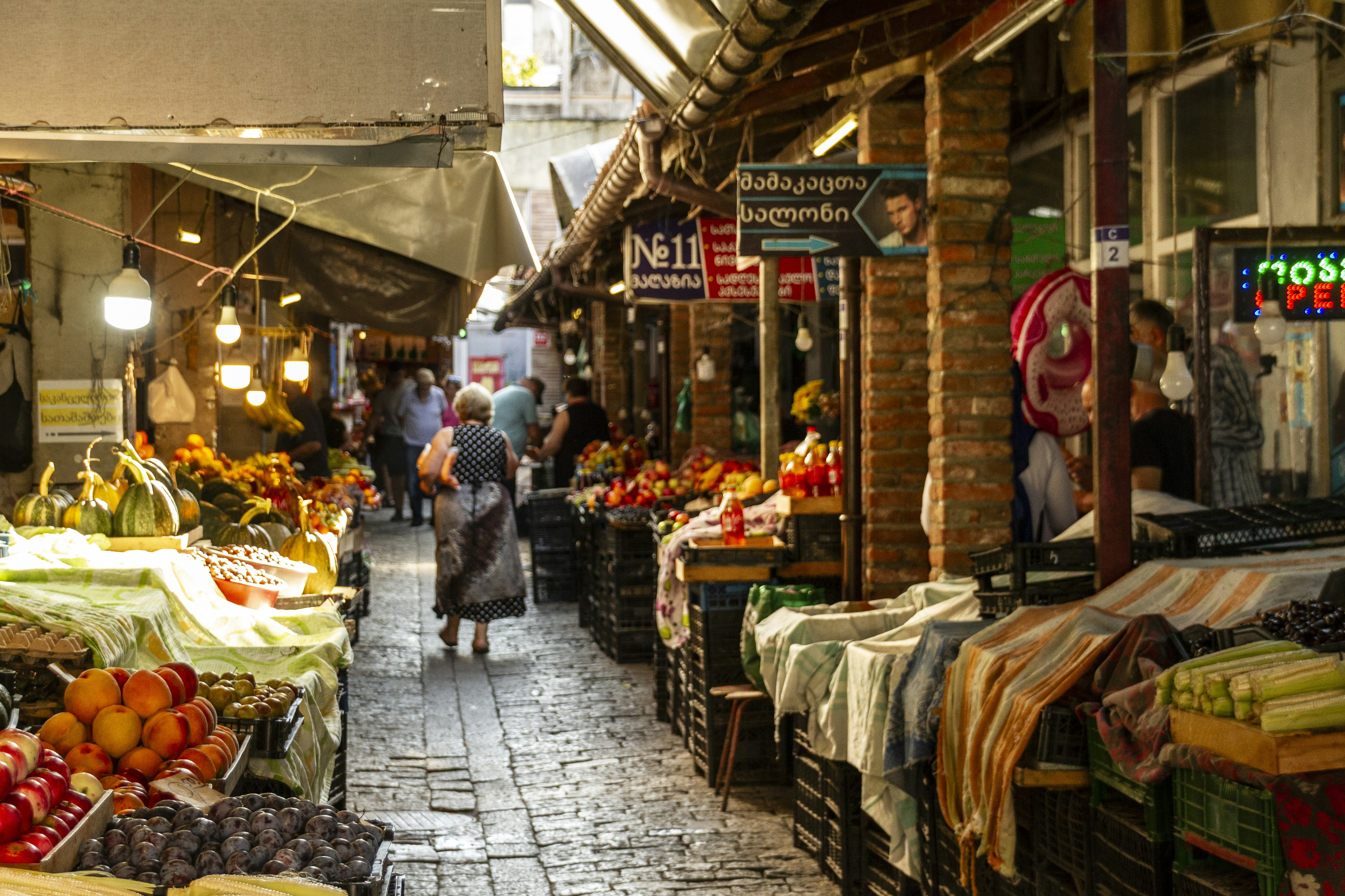 Market Alley in Warm Evening Light