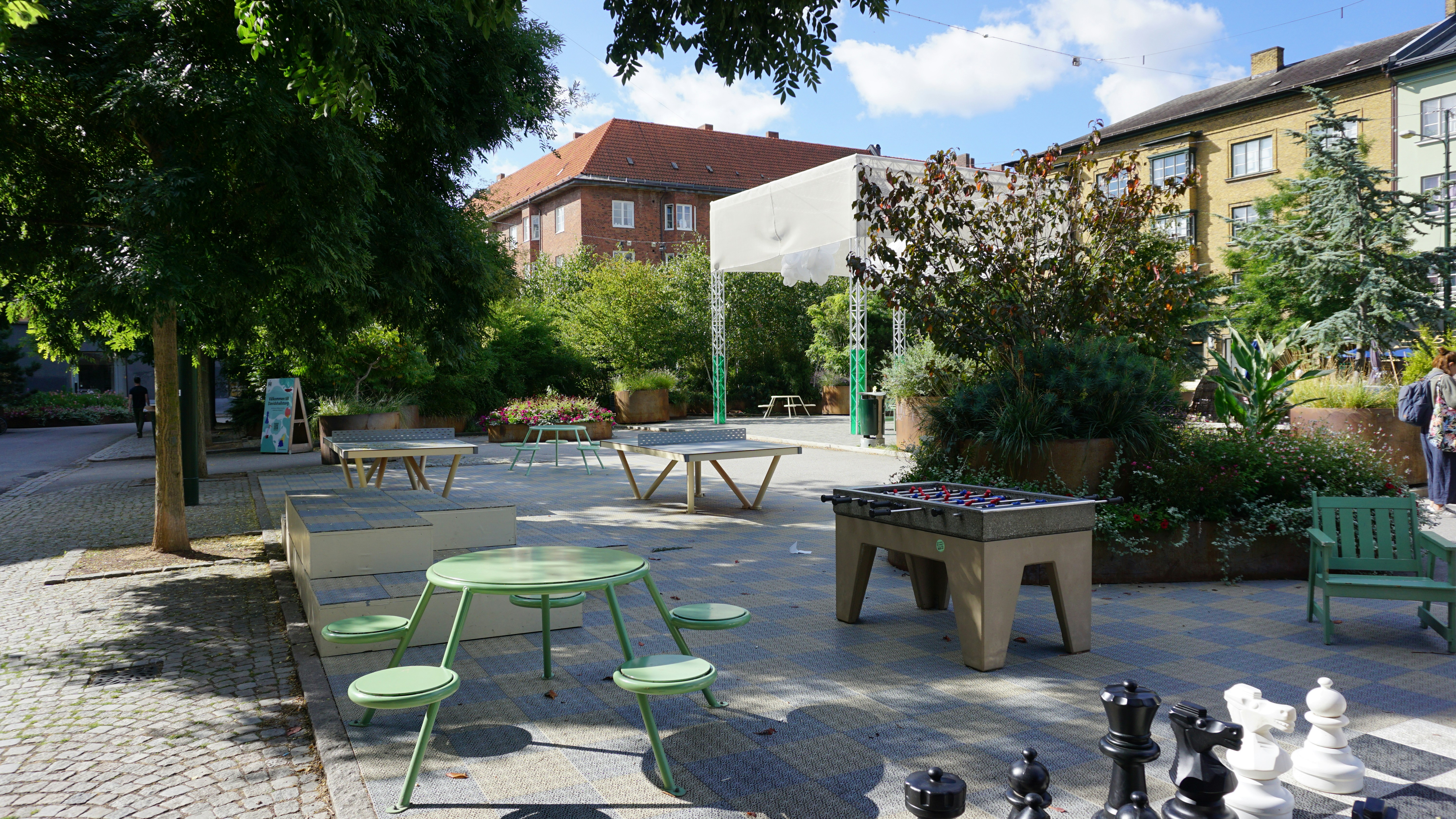 CivicSquare: Sunlit Patio with Garden Playful Seating