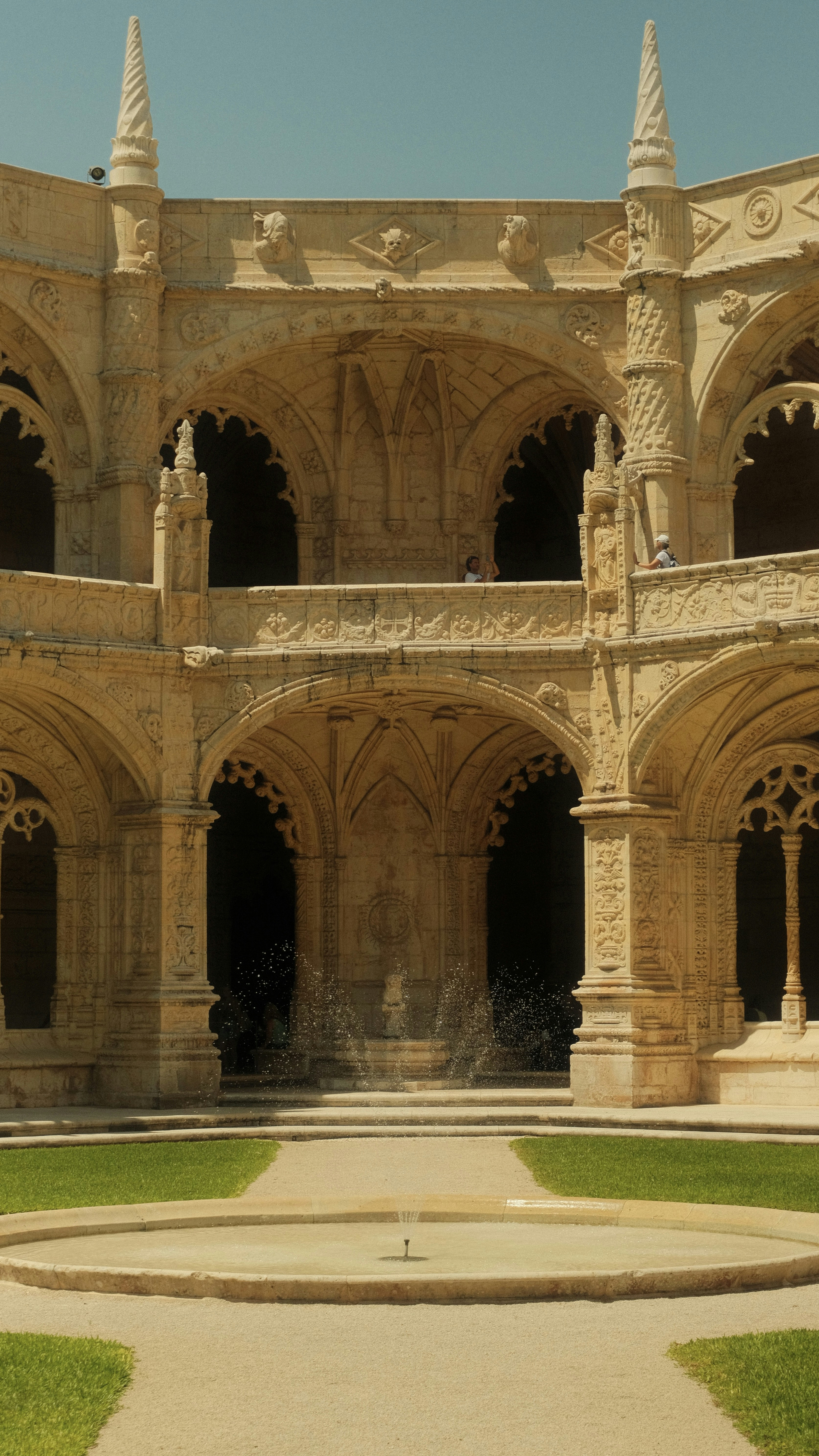 Stone Courtyard of the Sunlit Arches