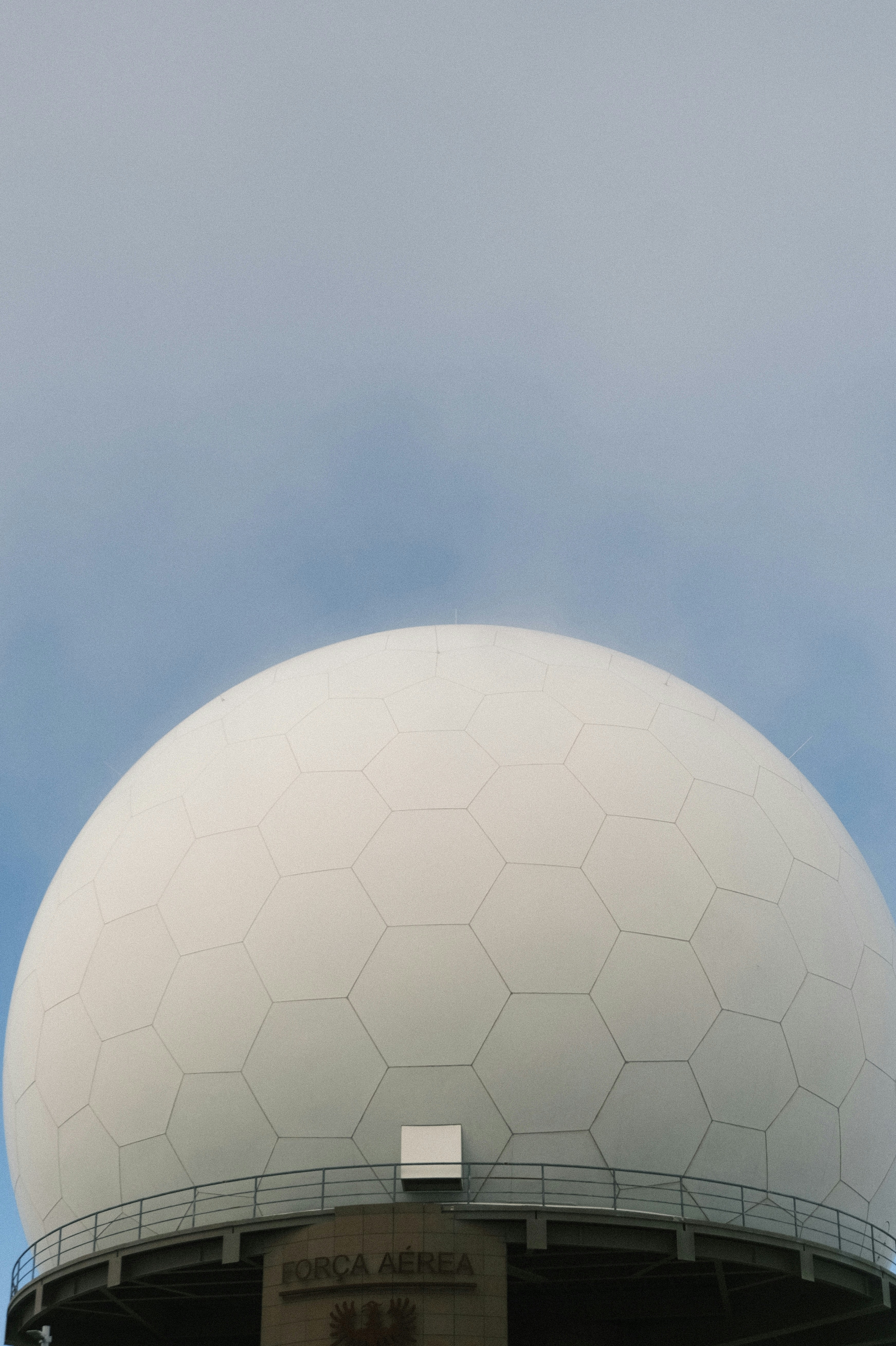 Geodesic Sky Over an Airbase Dome