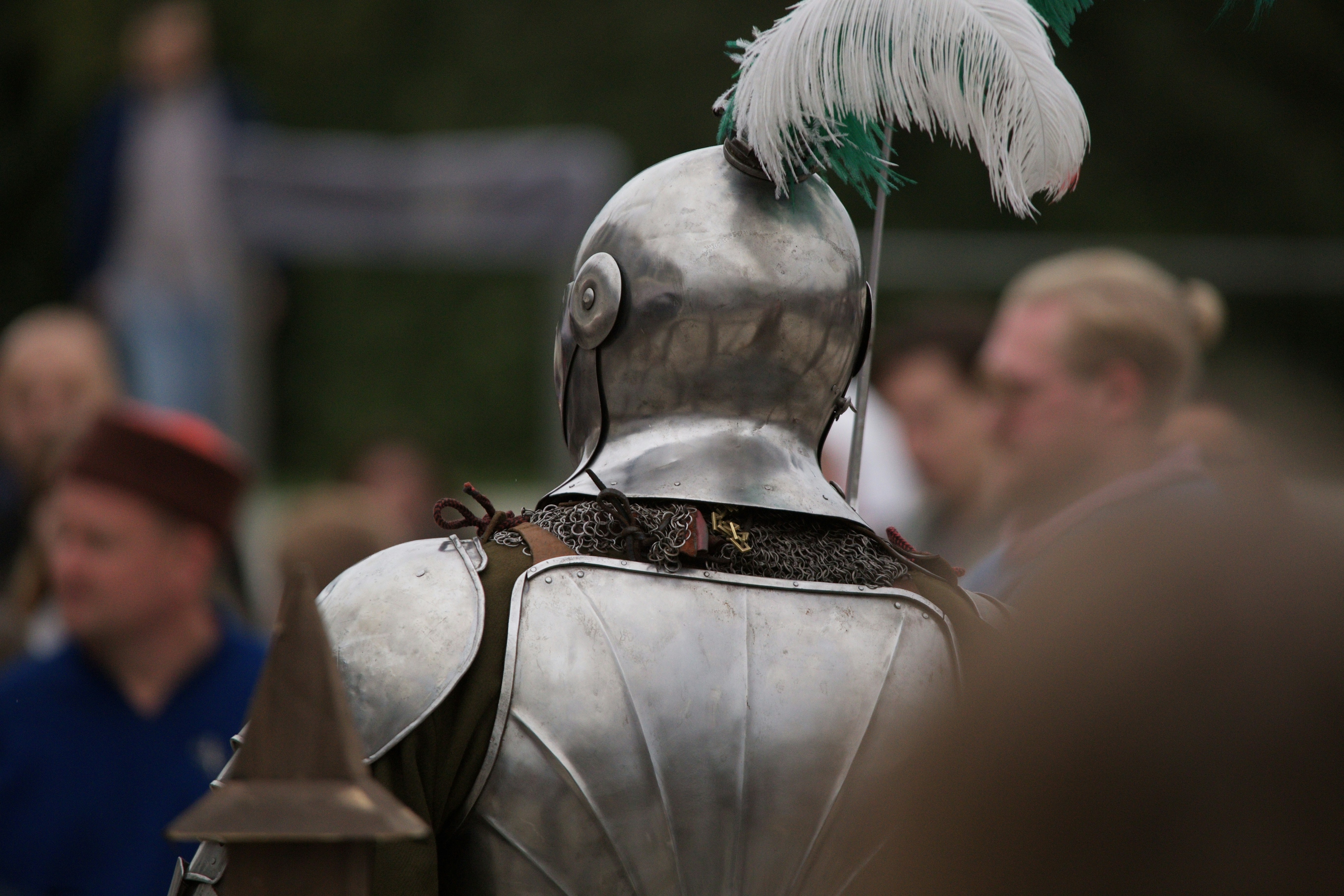 Armor in Focus: A Knight’s Silhouette at a Historic Reenactment