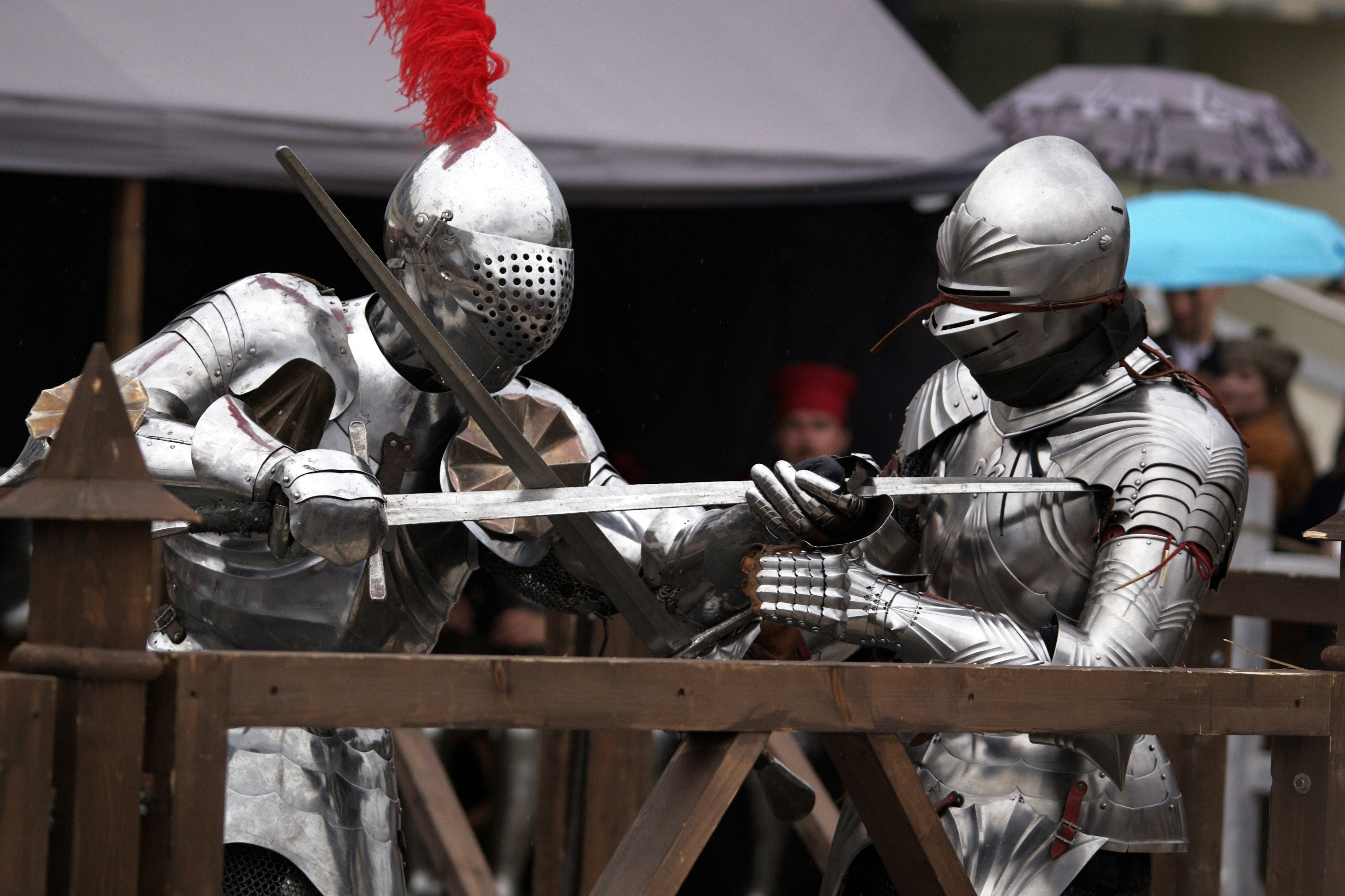 Steel Duel at the Knight's Polearm